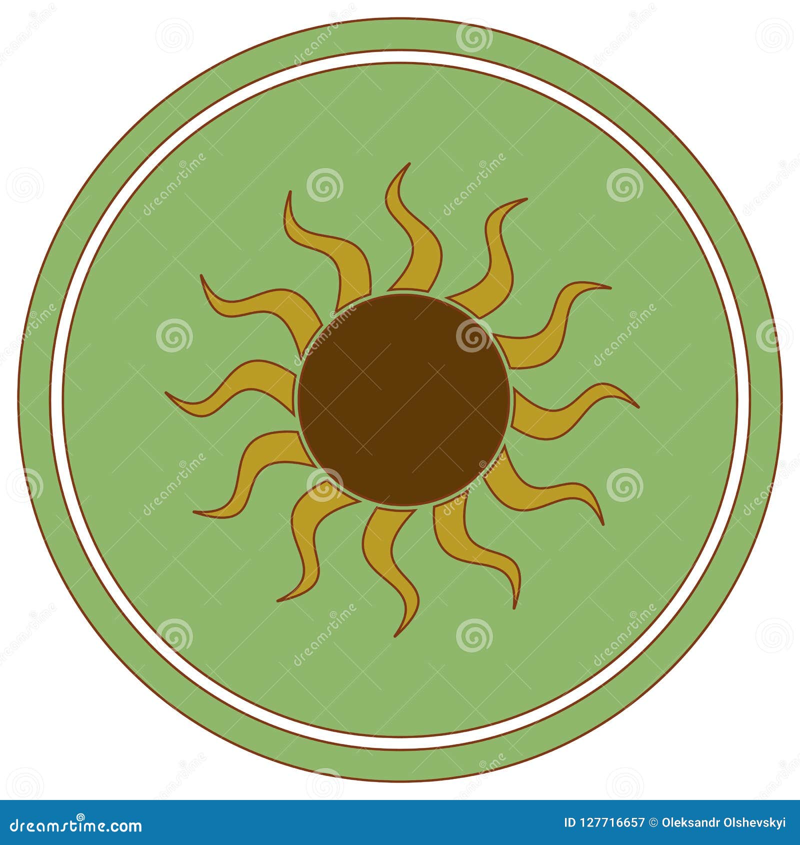 Sun stylized image icon stock vector. Illustration of background ...