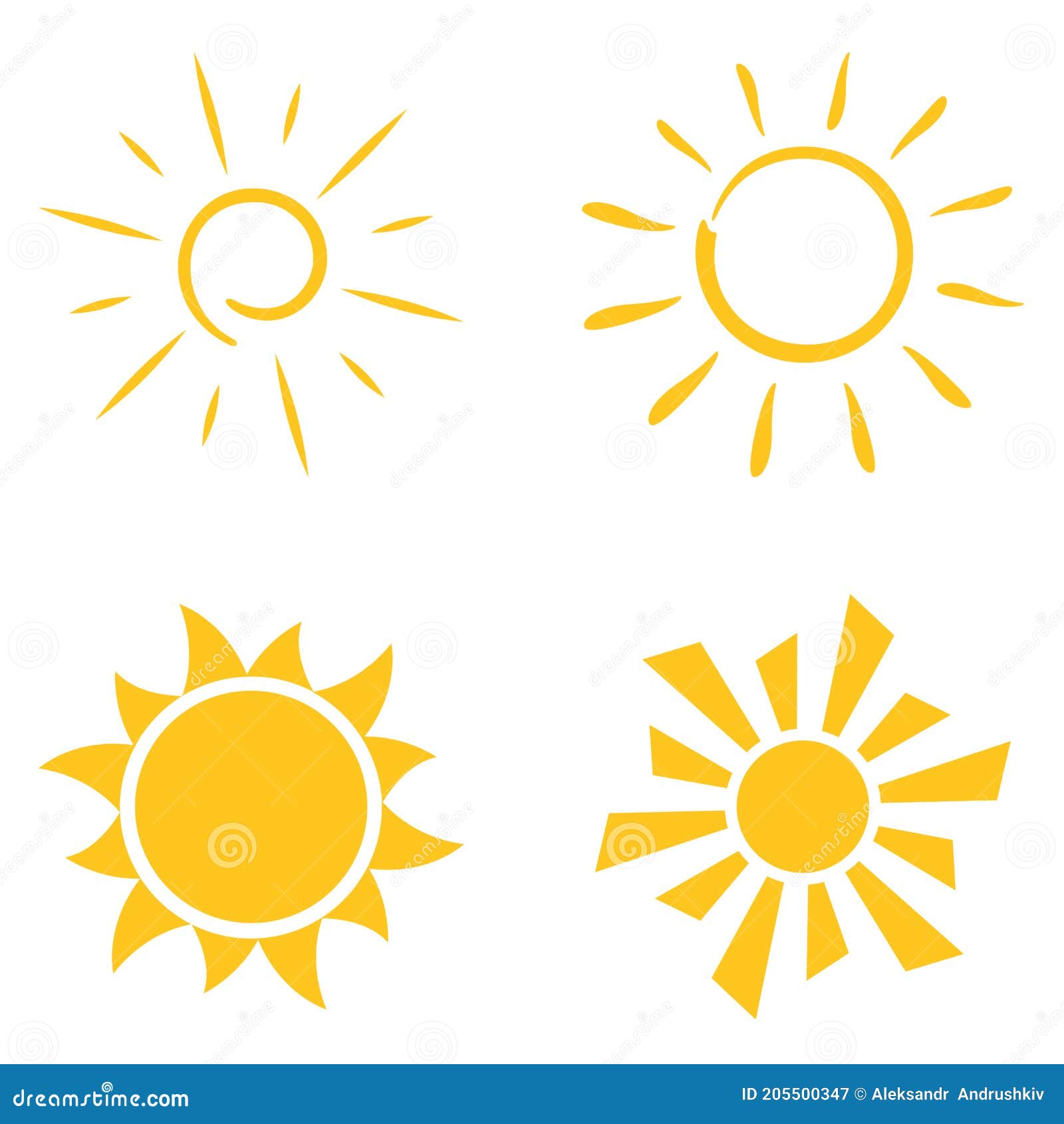 Sun stock vector. Illustration of star, sunbeam, morning - 205500347