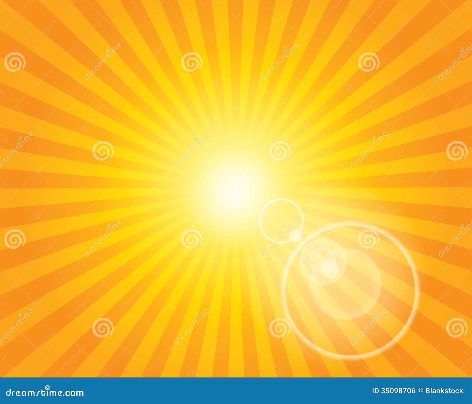 Sun Sunburst Pattern with Lens Flare. Stock Vector - Illustration of ...