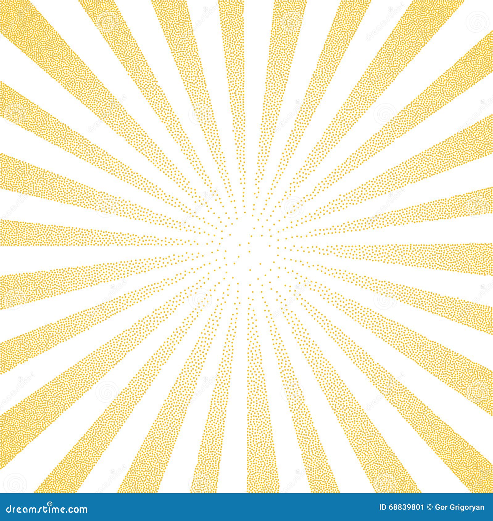 Sun Sunburst Pattern Made of Stipples Stock Vector - Illustration of ...