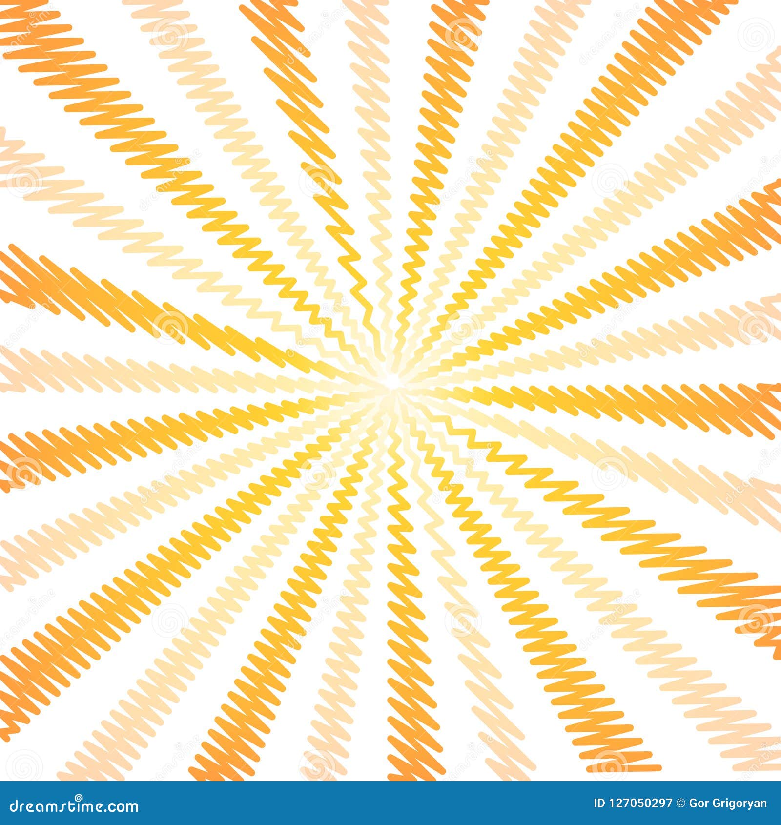 Sun Sunburst Wavy Rays Pattern Stock Vector - Illustration of nature ...