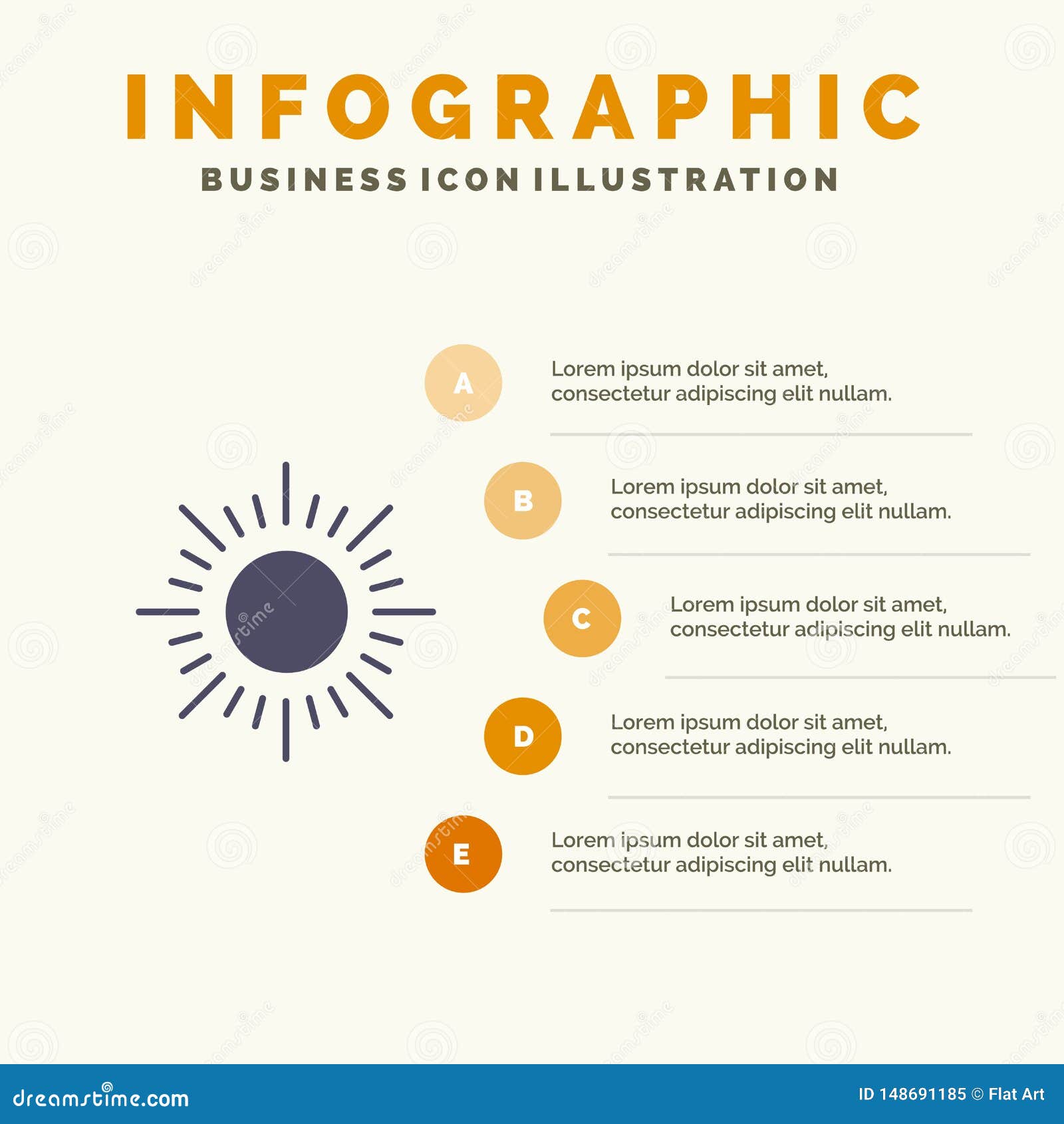 Sun, Sunrise, Sunset Infographics Presentation Template. 5 Steps ...