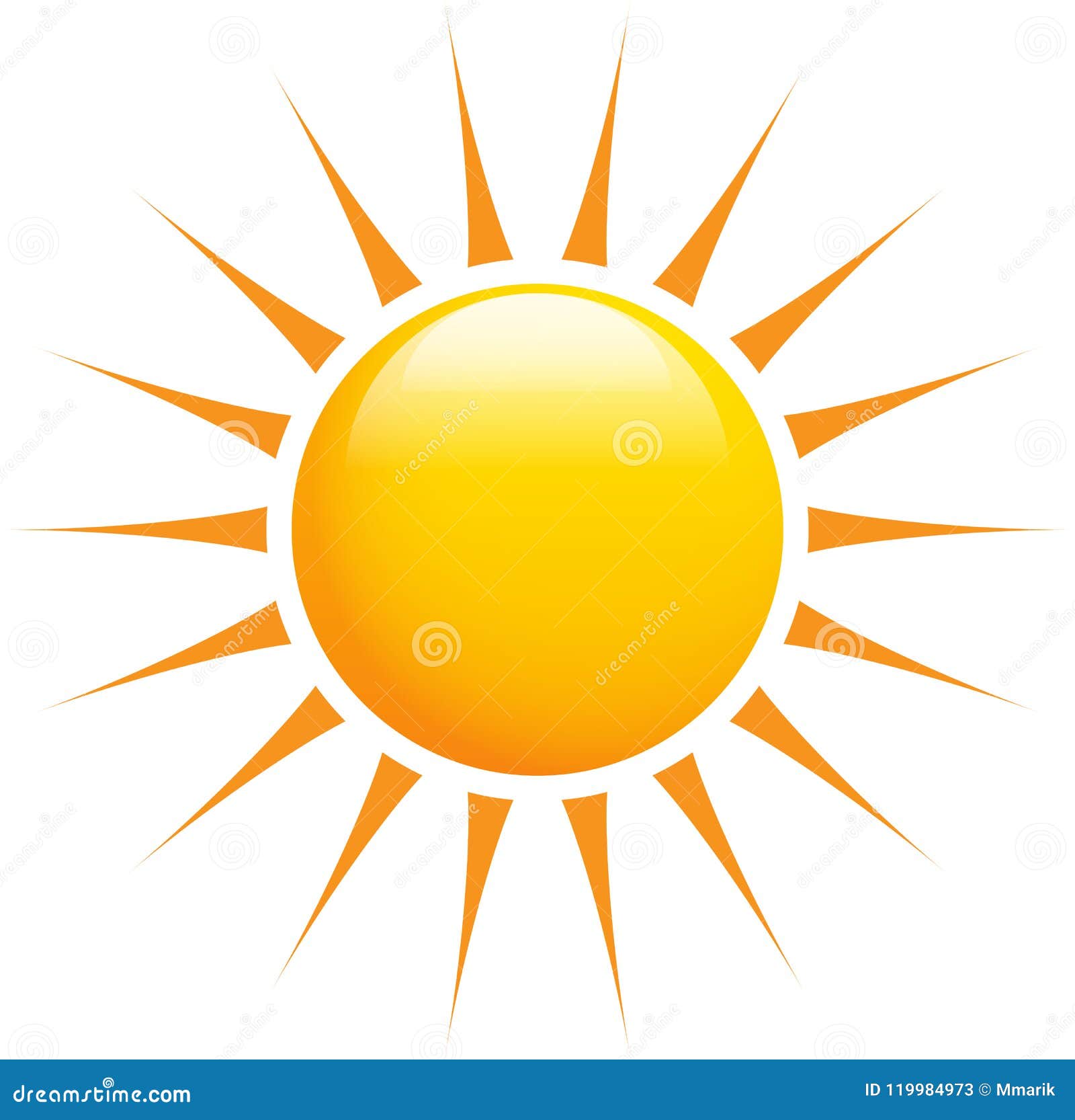 Sun with super sharp rays stock vector. Illustration of weather - 119984973