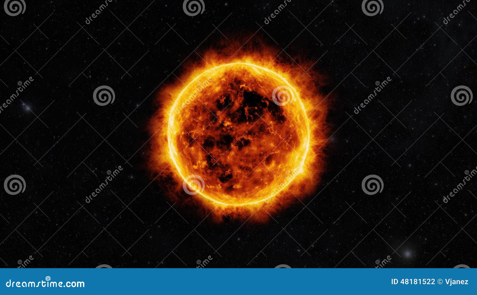 Sun surface stock illustration. Illustration of astronomy - 48181522