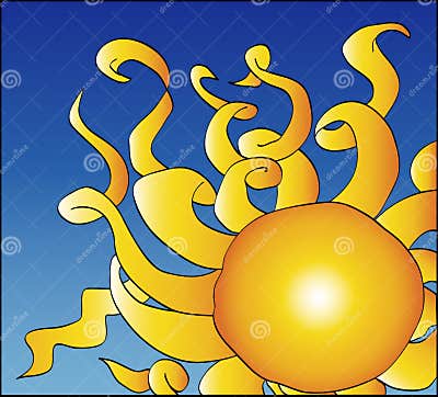 Sun Swirl stock illustration. Illustration of dawn, horizon - 222489