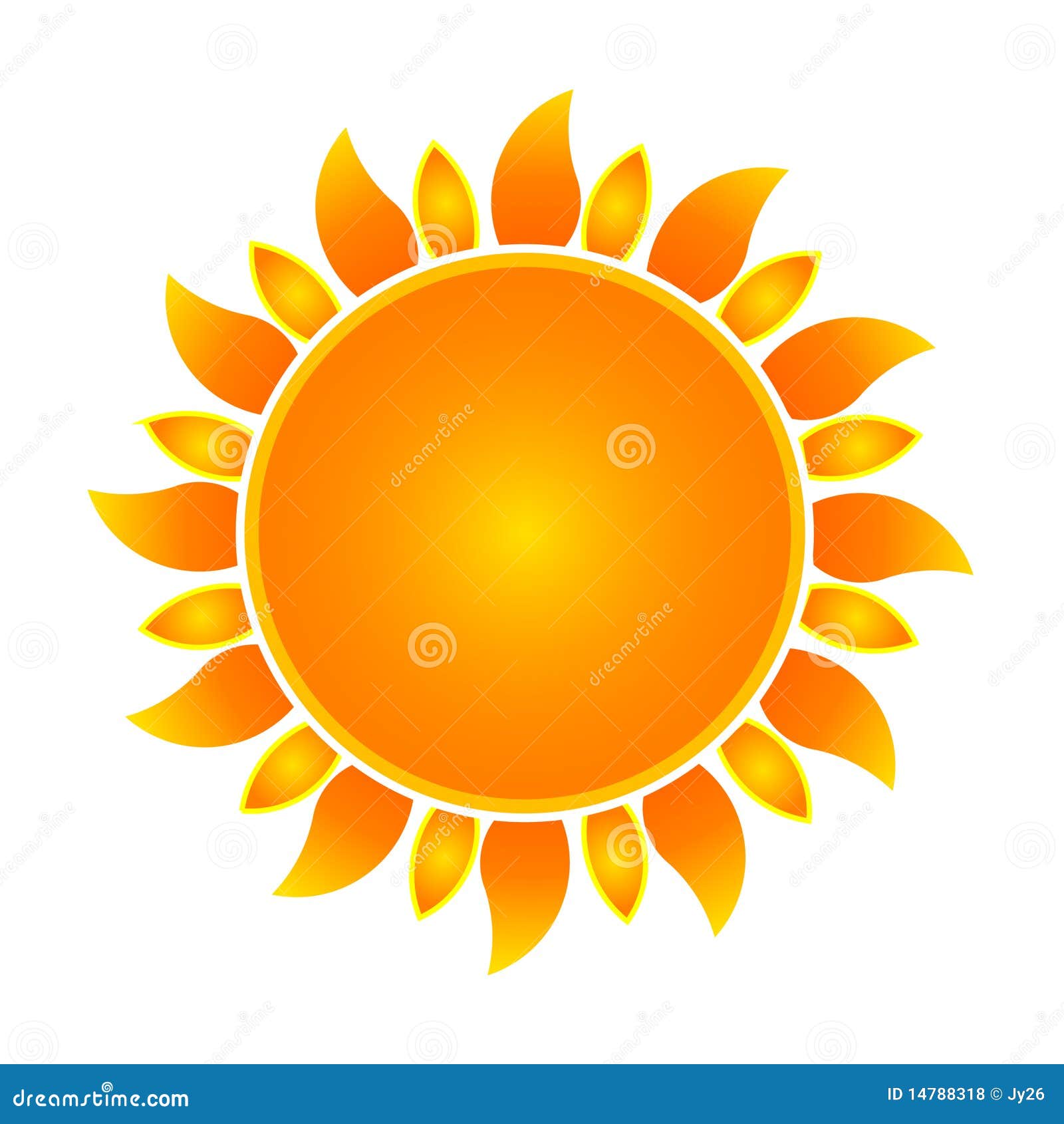 Sun symbol stock vector. Illustration of burn, sunlight - 14788318