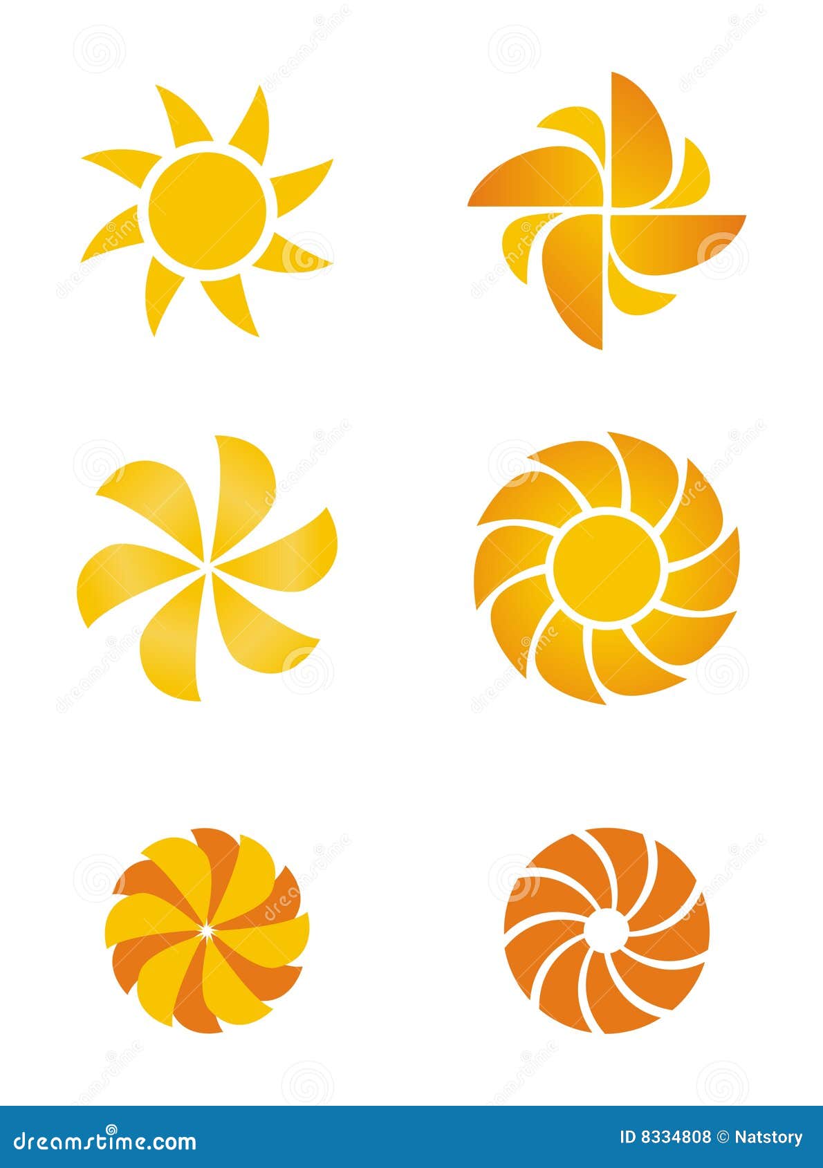 Sun symbols stock illustration. Illustration of symbol - 8334808