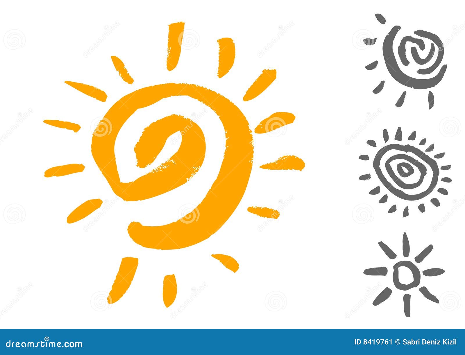 Sun Symbols Stock Image - Image: 8419761