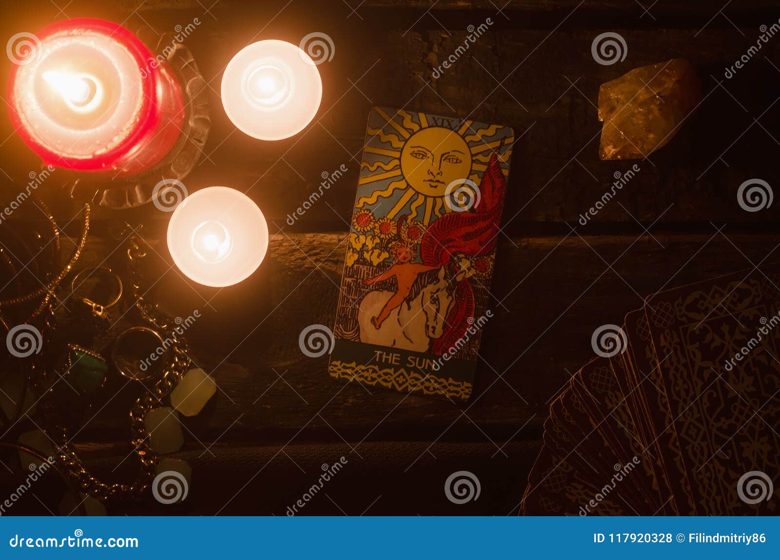 Tarot Card. Future Reading. Divination. Stock Photo - Image of mystic ...