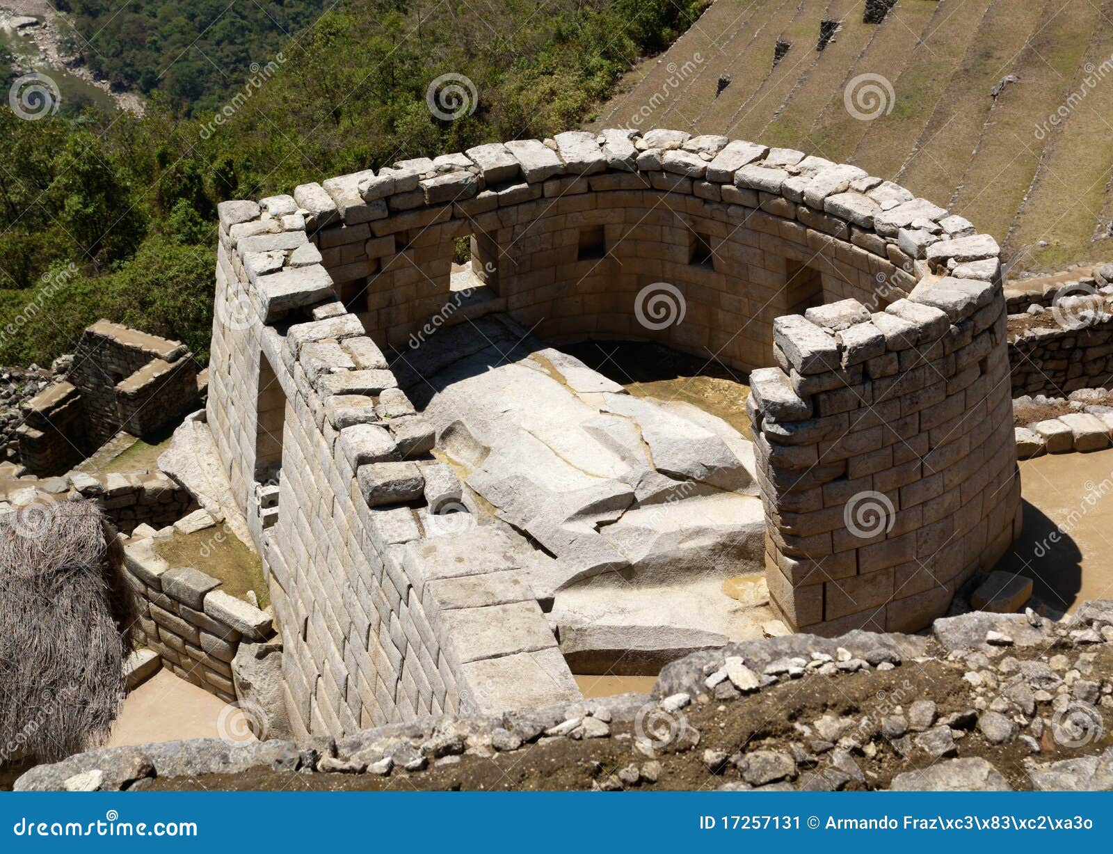 Sun Temple at Machu Picchu stock image. Image of rock - 17257131
