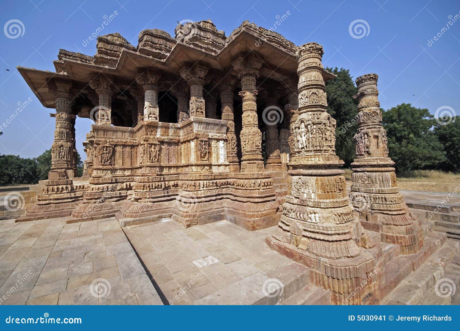 Sun Temple at Modhera, India Stock Image - Image of ancient, stonework ...