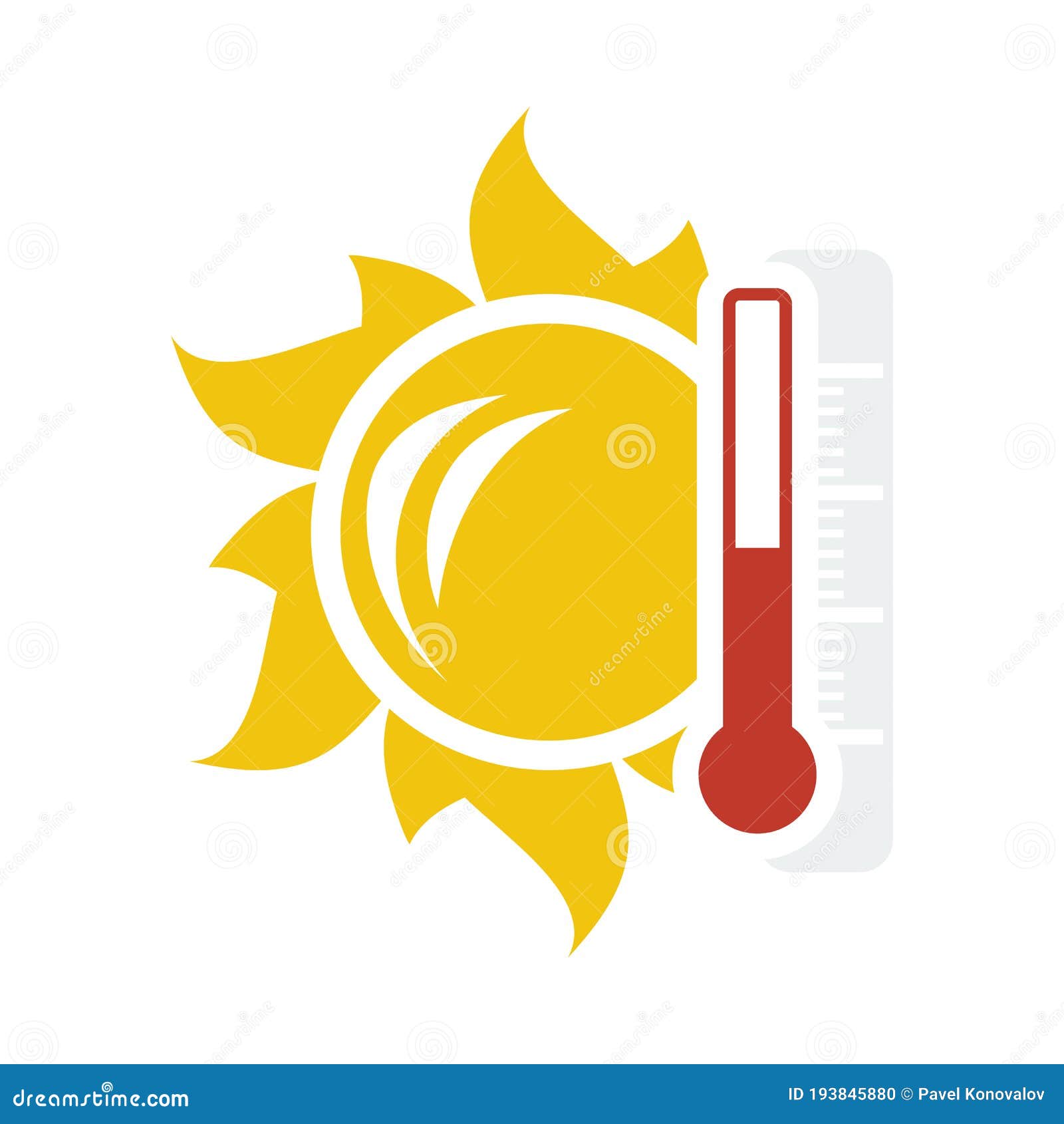 Temperature Icon Vector Isolated On White Background, Temperature Sign ...