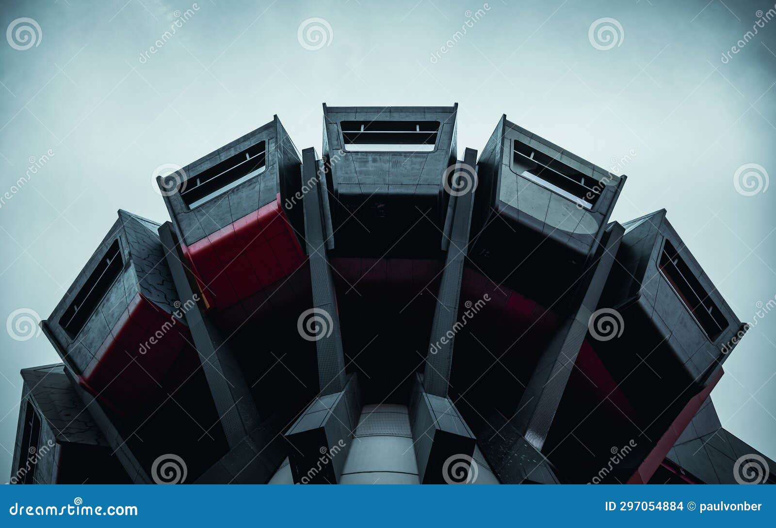 The Majestic Building Overlooking the Cityscape Stock Photo - Image of ...