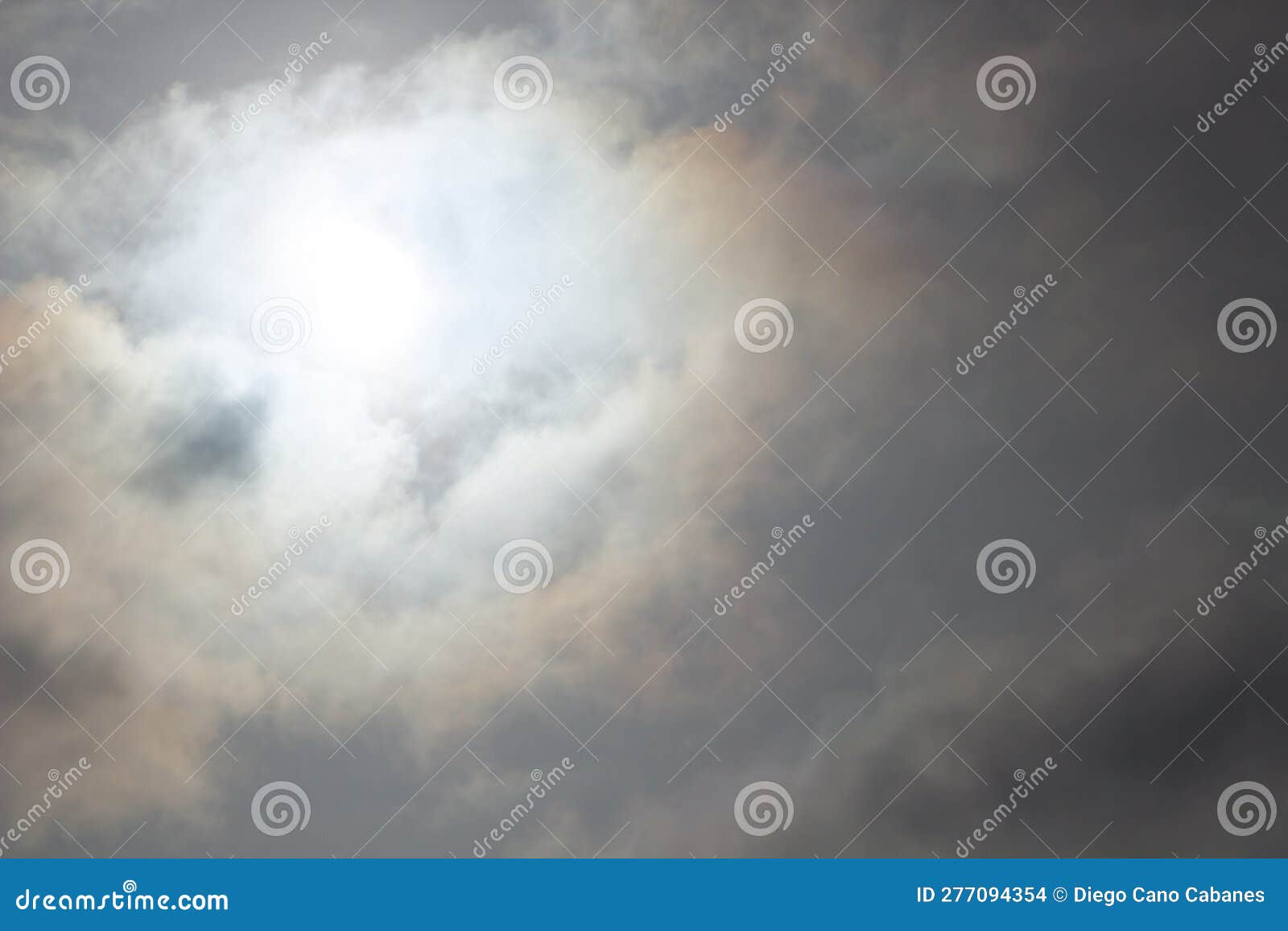 The Sun Trying To Break through the Storm Clouds Stock Photo - Image of ...