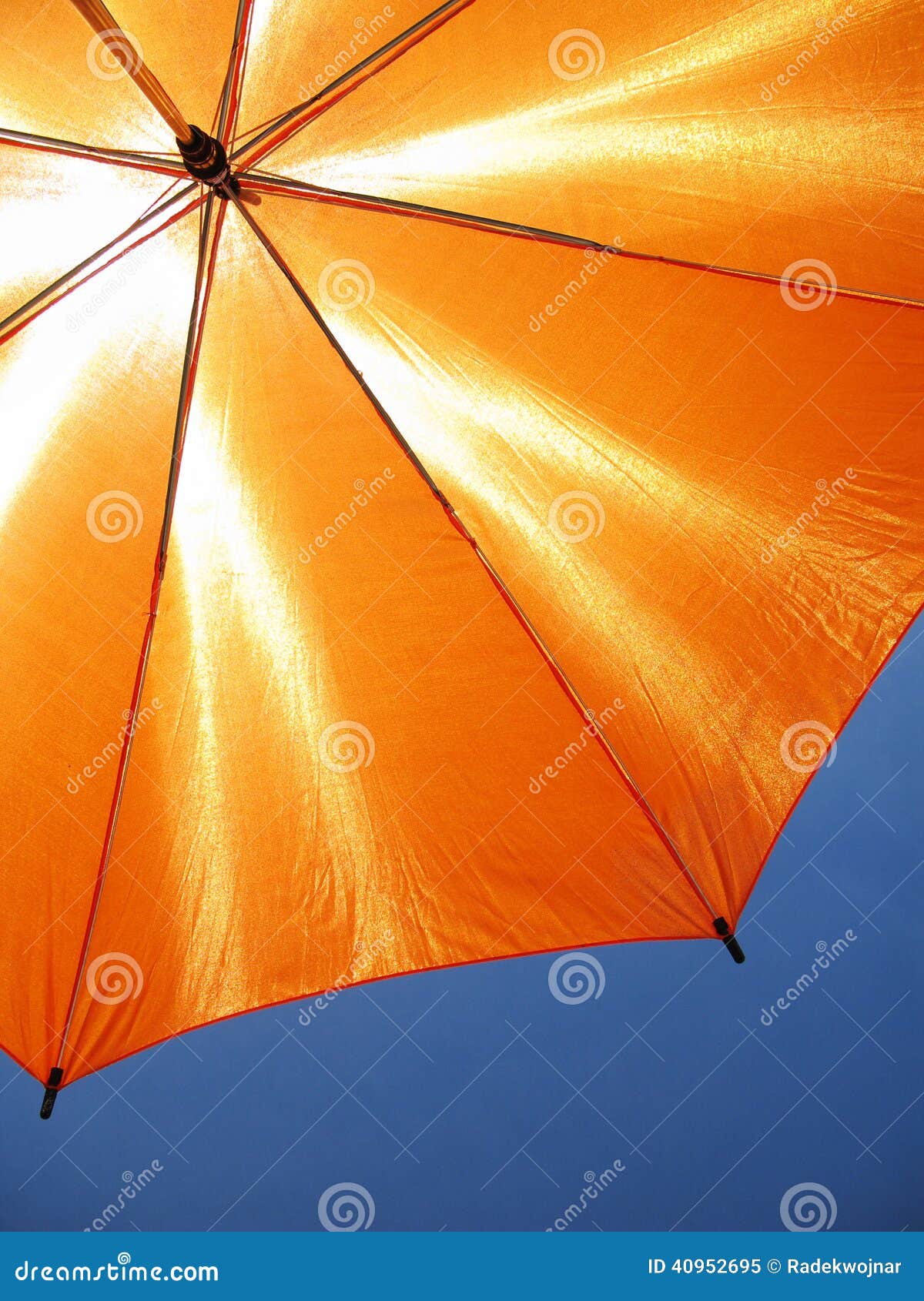 Sun umbrella stock image. Image of protect, sunlit, orange - 40952695