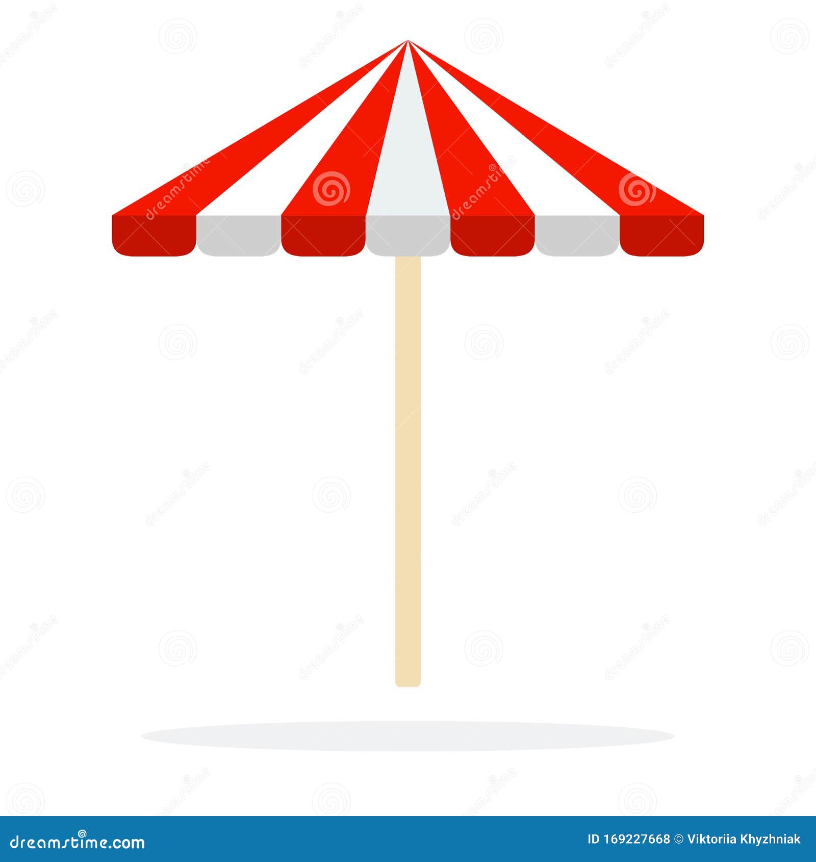 Sun Umbrellas for Cafe Vector Flat Isolated Stock Vector - Illustration ...