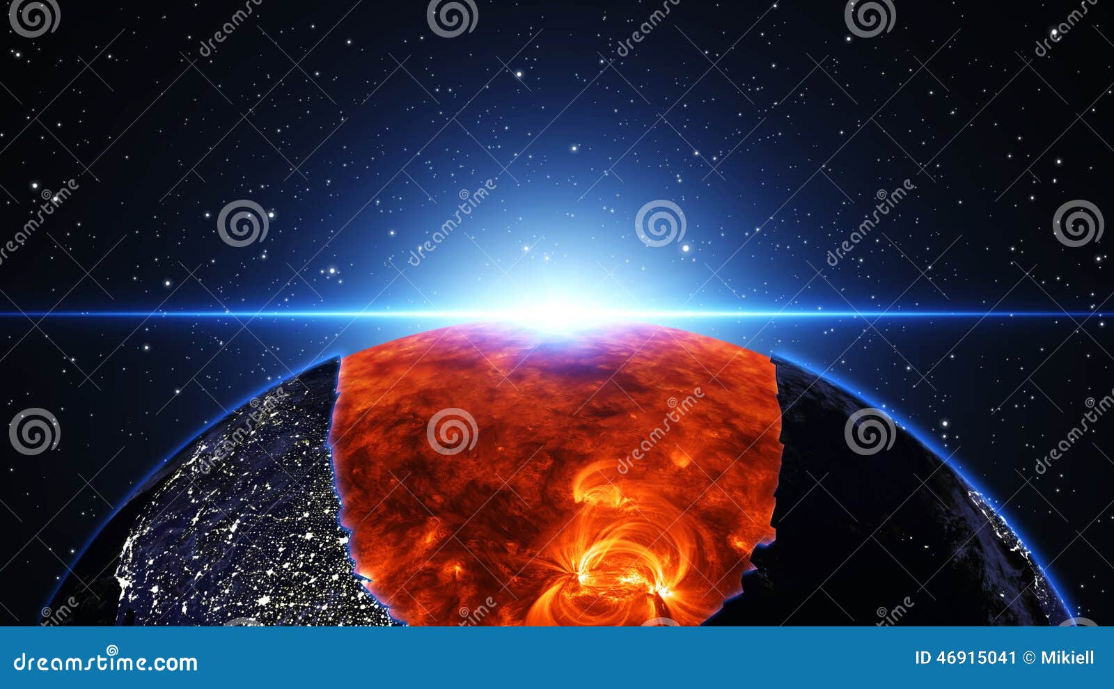 Earth Burning or Exploding after a Global Disaster, Apocalypse Asteroid ...