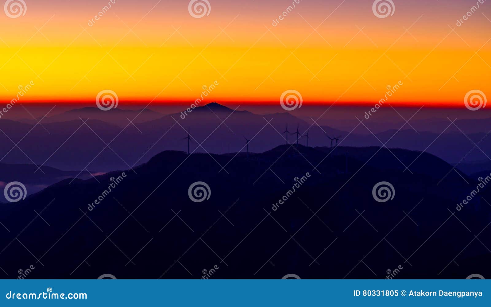 The sun is up on mountain stock image. Image of scene - 80331805