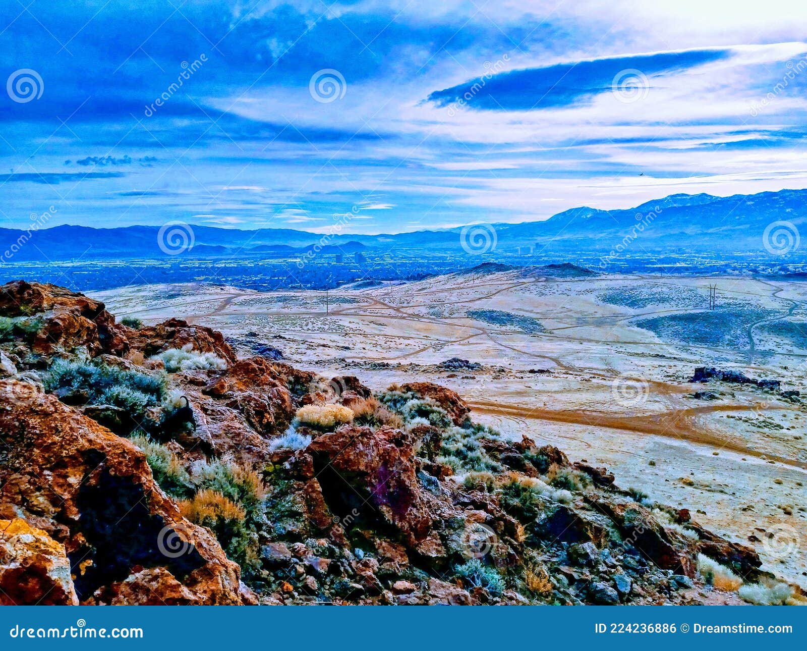 Sun Valley Nevada Desert Middle Stock Photo - Image of nevada, valley ...