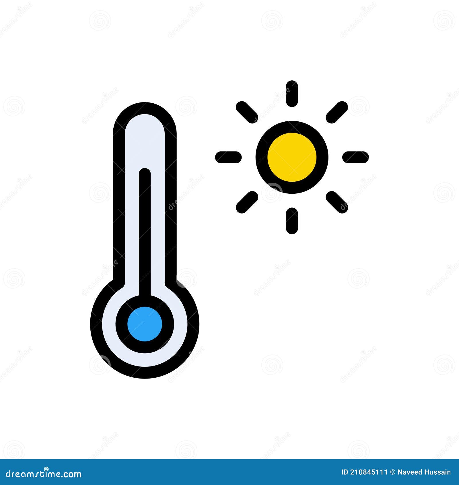 Sun stock vector. Illustration of medical, temperature - 210845111