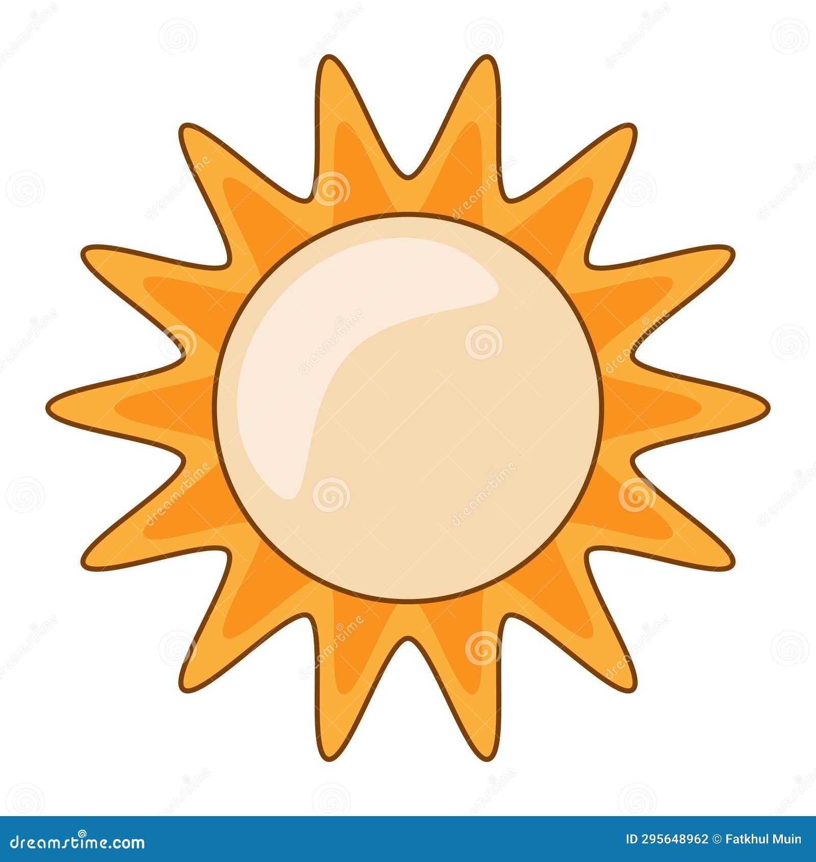 Sun Vector Flat. Sun Symbol Stock Illustration - Illustration of ...