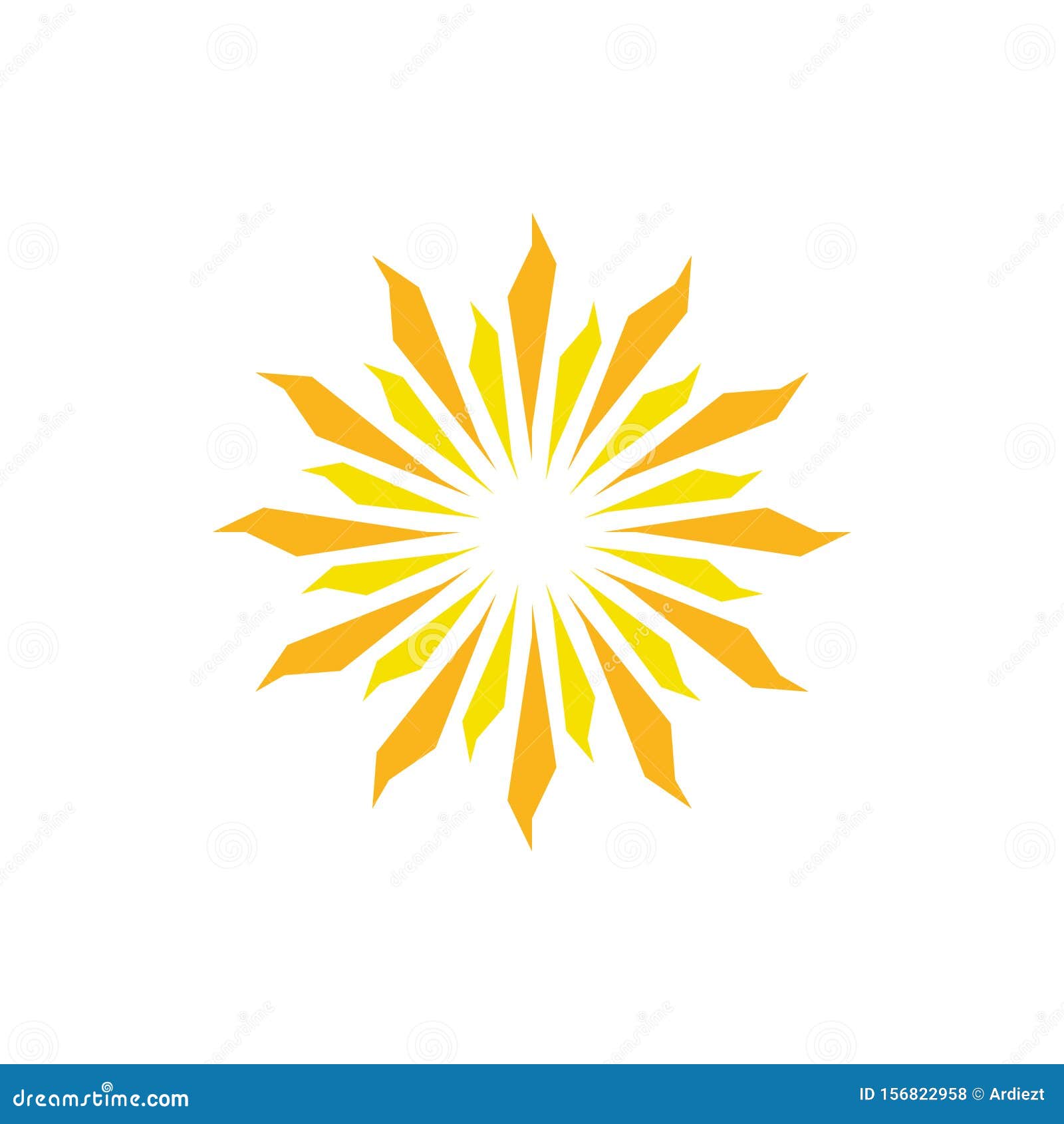 Sun Simple Flat Vector Icon. Stock Vector - Illustration of beautiful ...