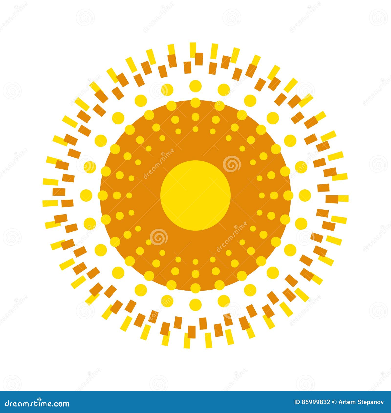 Sun vector icon isolated stock vector. Illustration of sunlight - 85999832