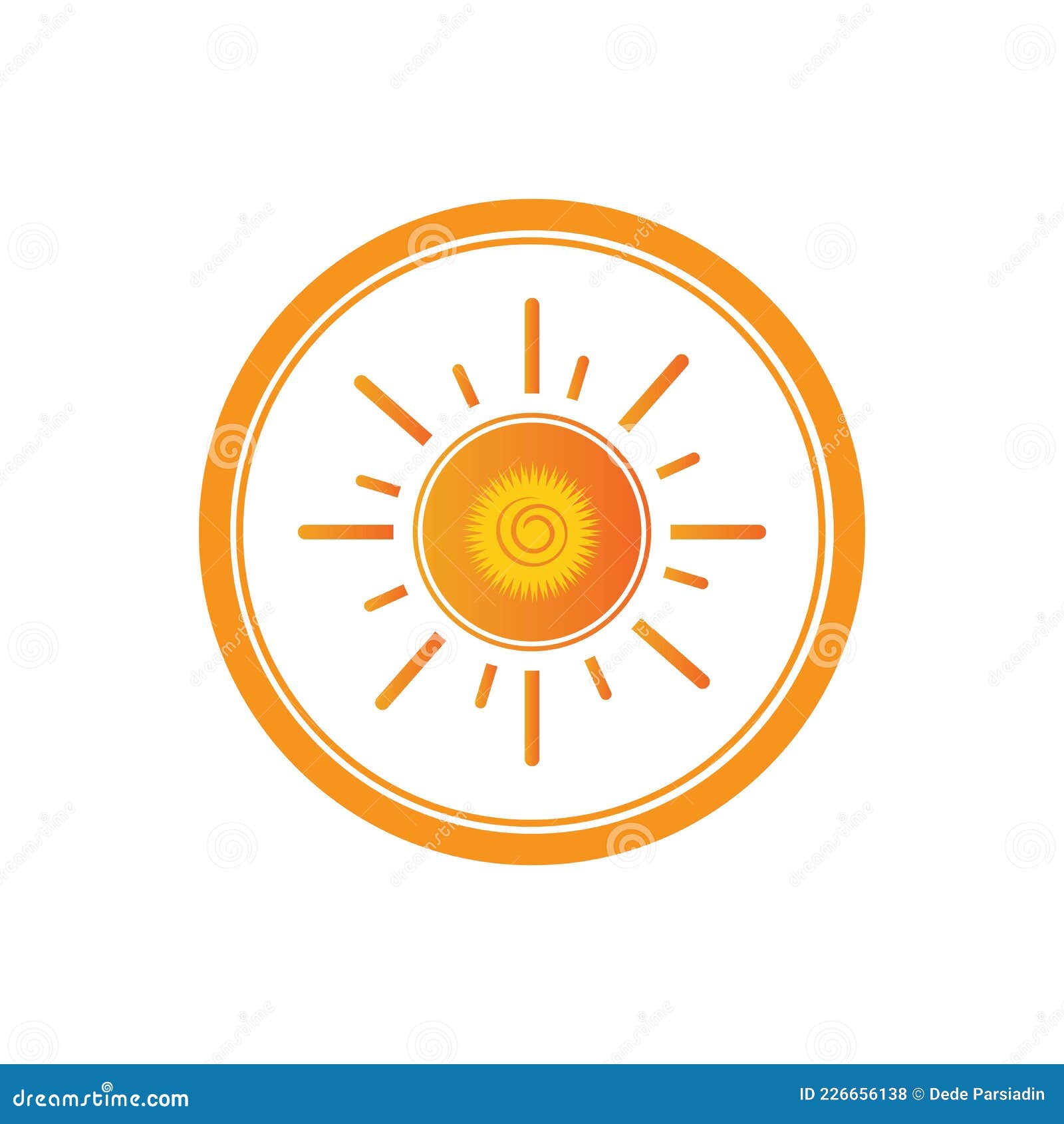 Sun Vector Illustration Icon Stock Illustration - Illustration of ...