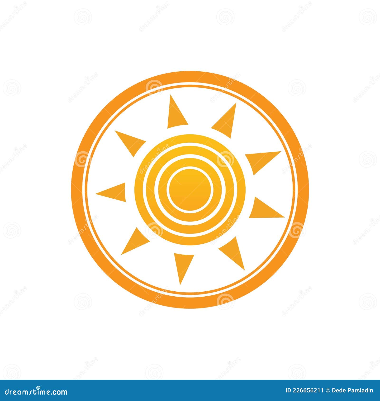 Sun Vector Illustration Icon Stock Illustration - Illustration of ...