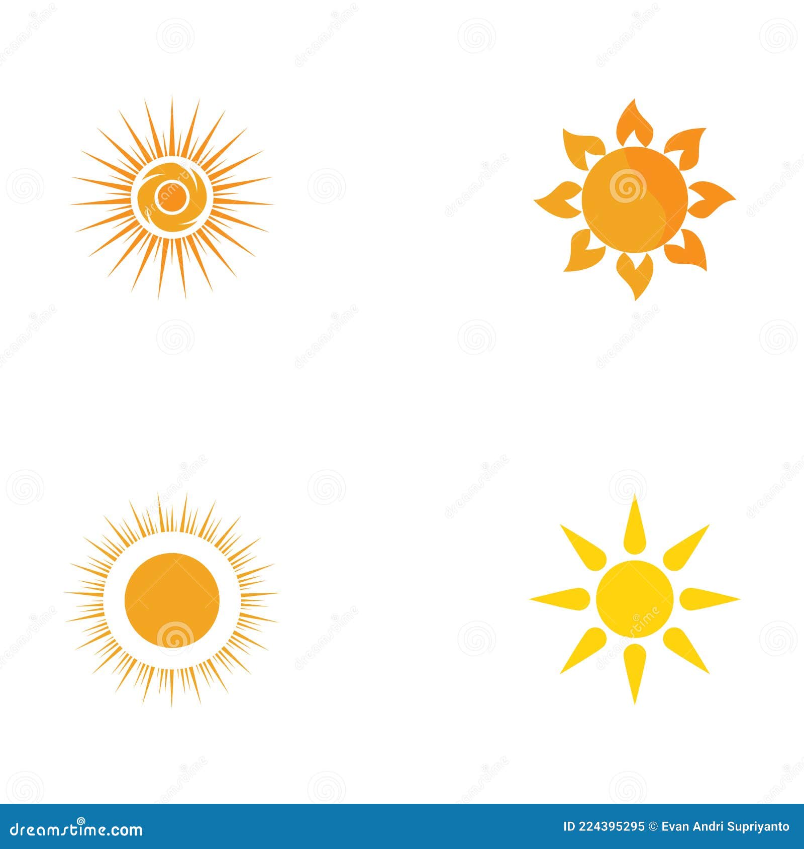 Sun Vector Illustration Icon Logo Template Design Stock Vector ...