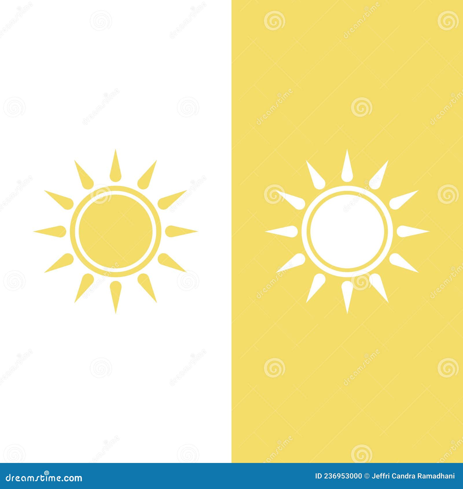 Sun Vector Illustration Icon Logo Stock Vector - Illustration of rise ...