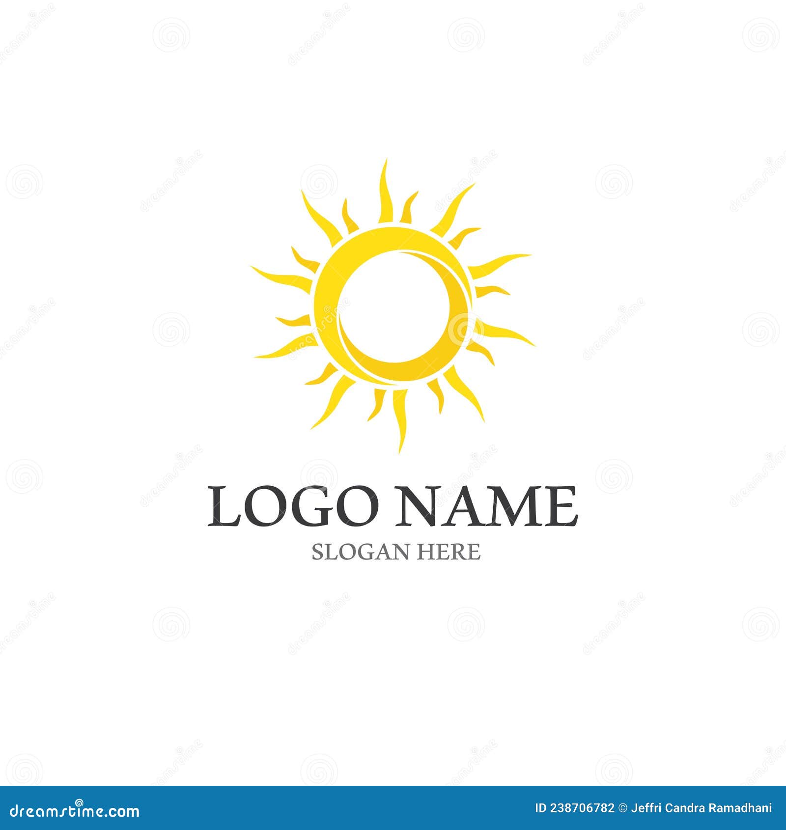 Sun Vector Illustration Icon Logo Stock Vector - Illustration of planet ...