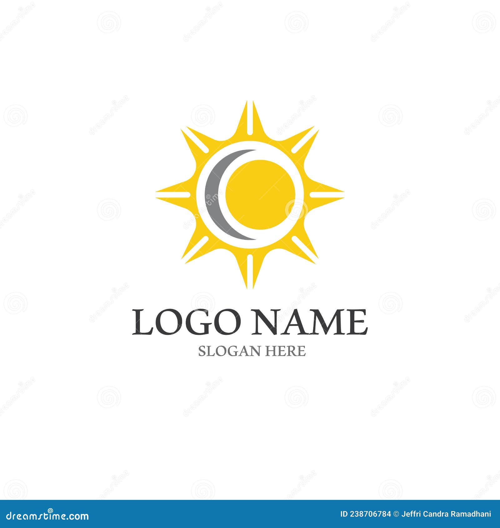 Sun Vector Illustration Icon Logo Stock Vector - Illustration of ...