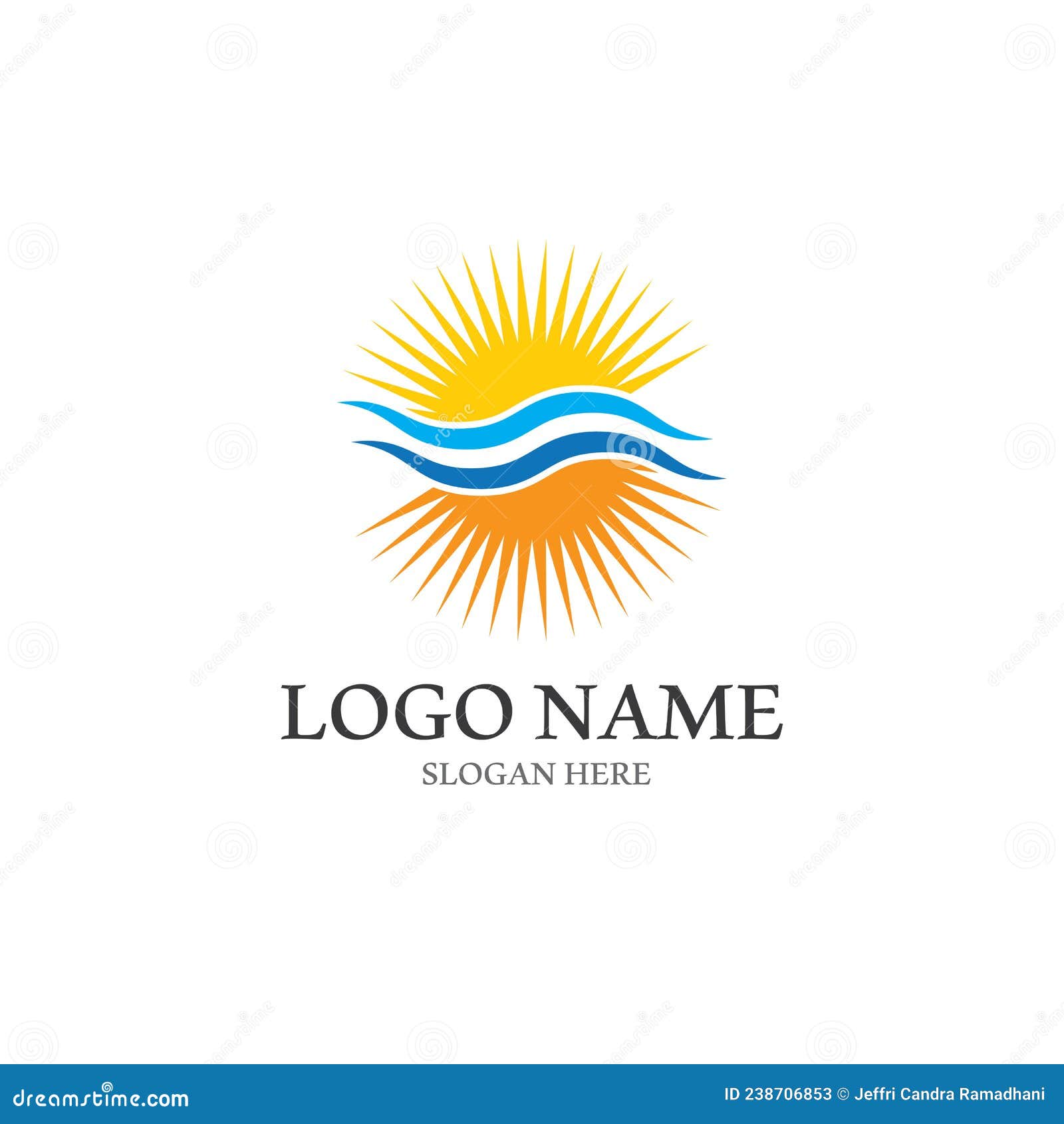 Sun Vector Illustration Icon Logo Stock Vector - Illustration of ...