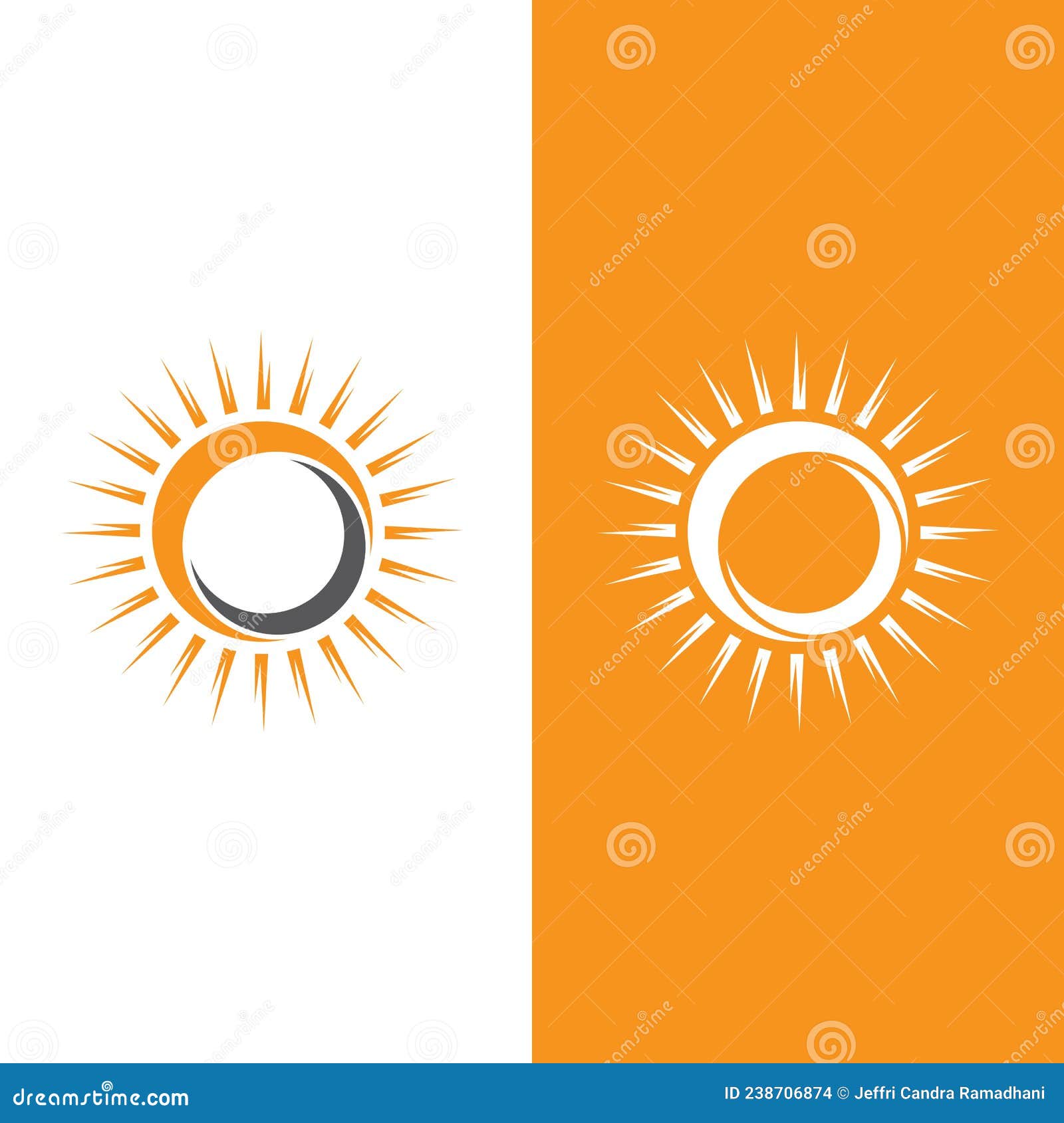 Sun Vector Illustration Icon Logo Stock Vector - Illustration of heat ...