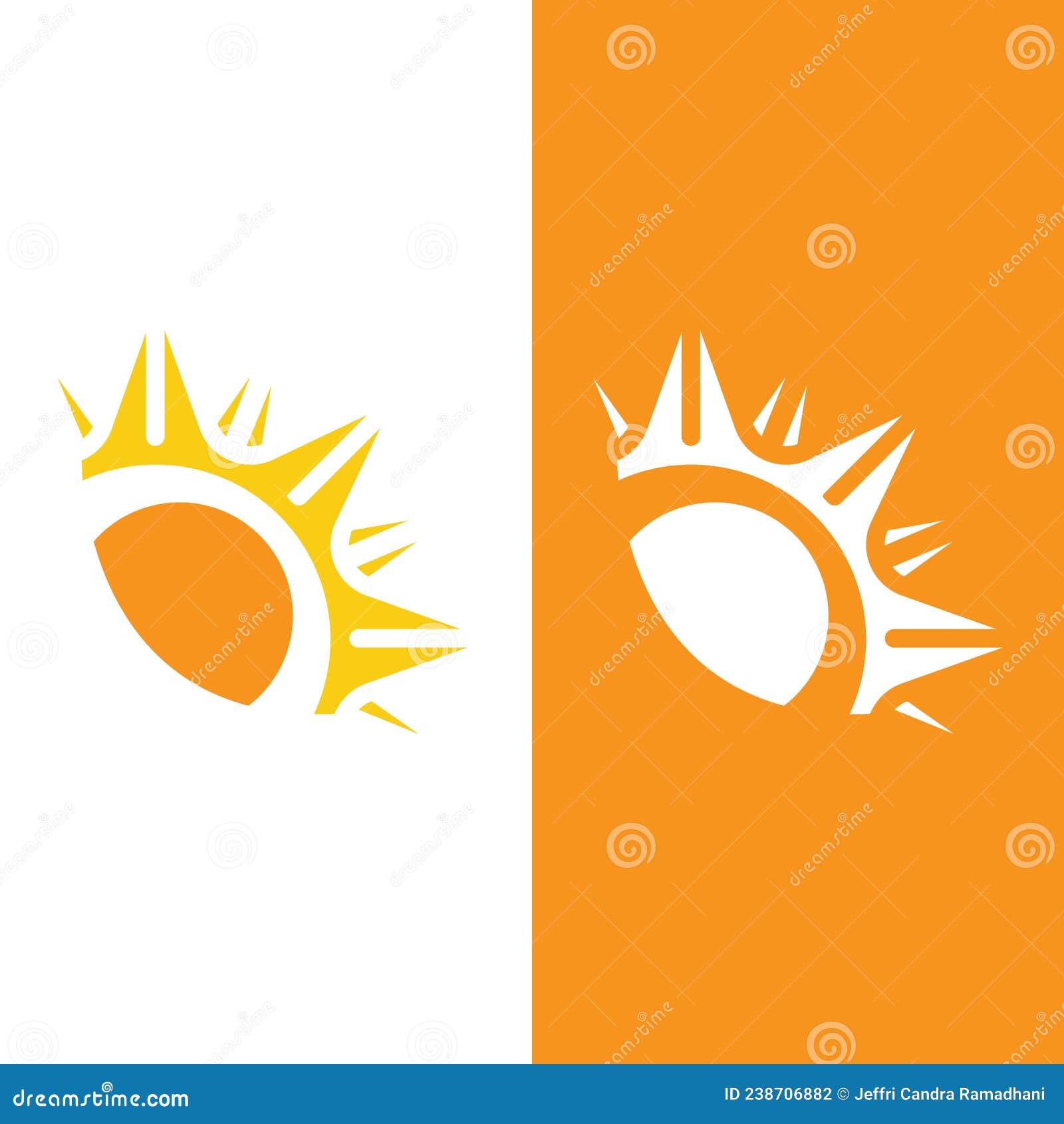 Sun Vector Illustration Icon Logo Stock Vector - Illustration of sunny ...