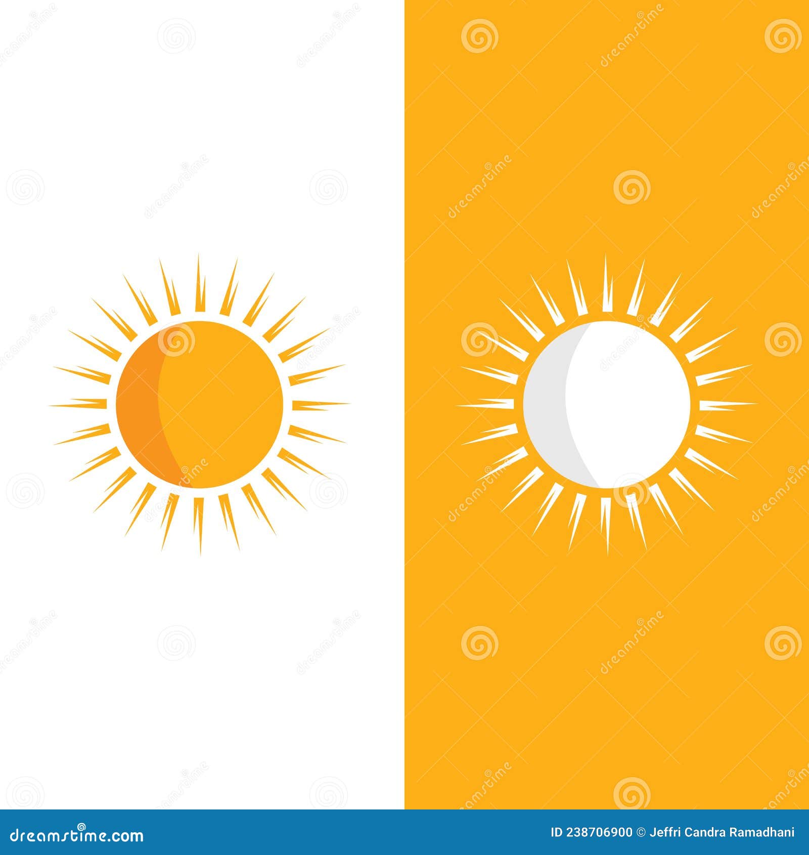 Sun Vector Illustration Icon Logo Stock Vector - Illustration of ...