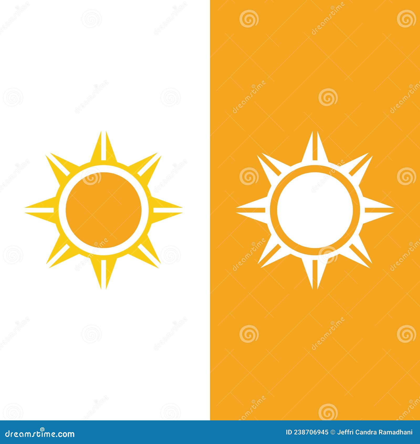 Sun Vector Illustration Icon Logo Stock Vector - Illustration of bright ...