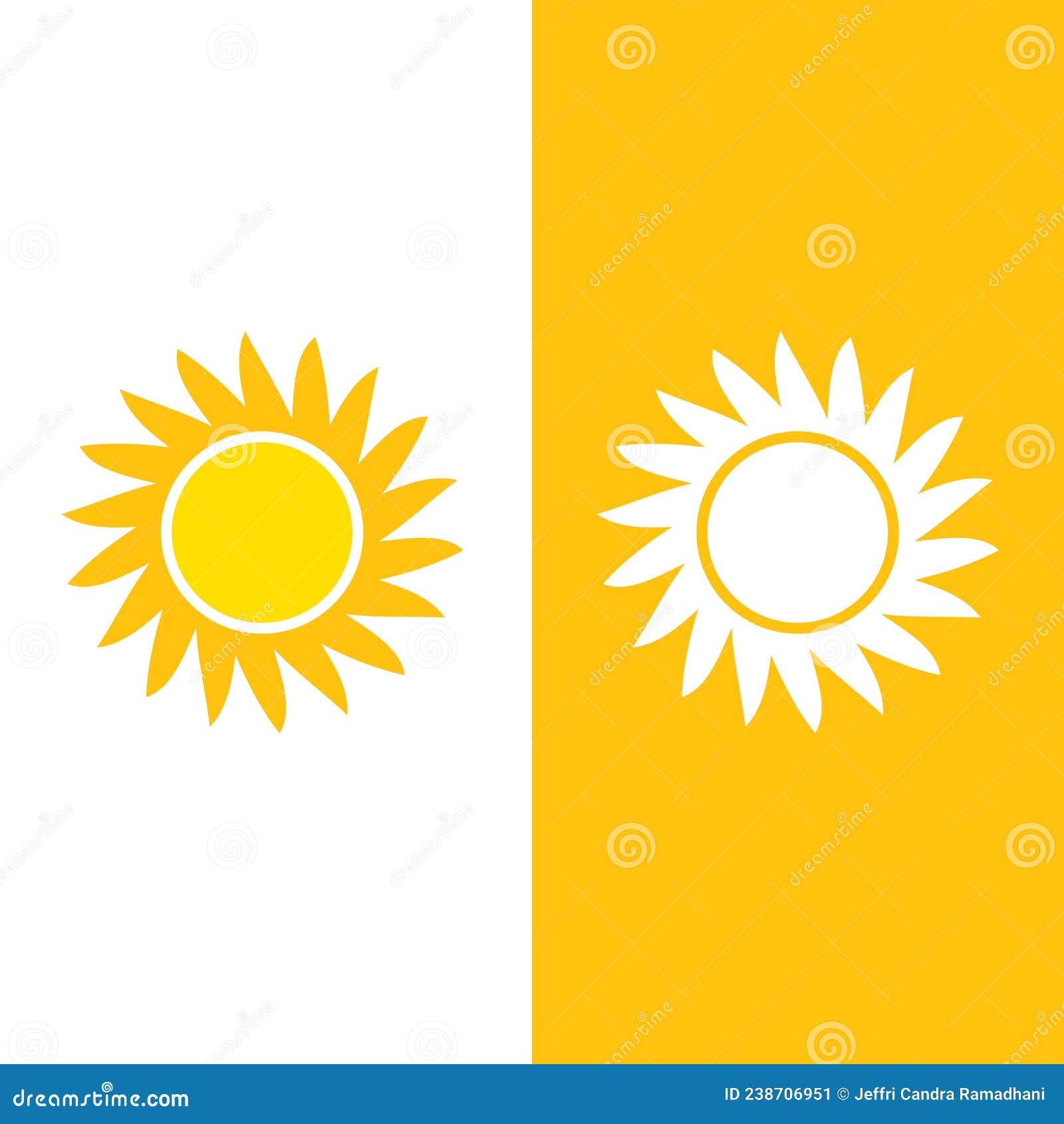 Sun Vector Illustration Icon Logo Stock Vector - Illustration of ...