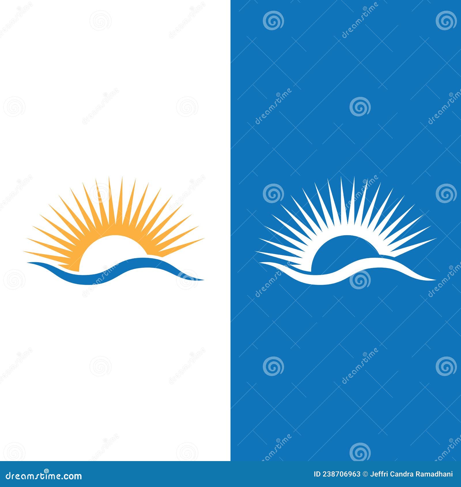 Sun Vector Illustration Icon Logo Stock Vector - Illustration of grass ...