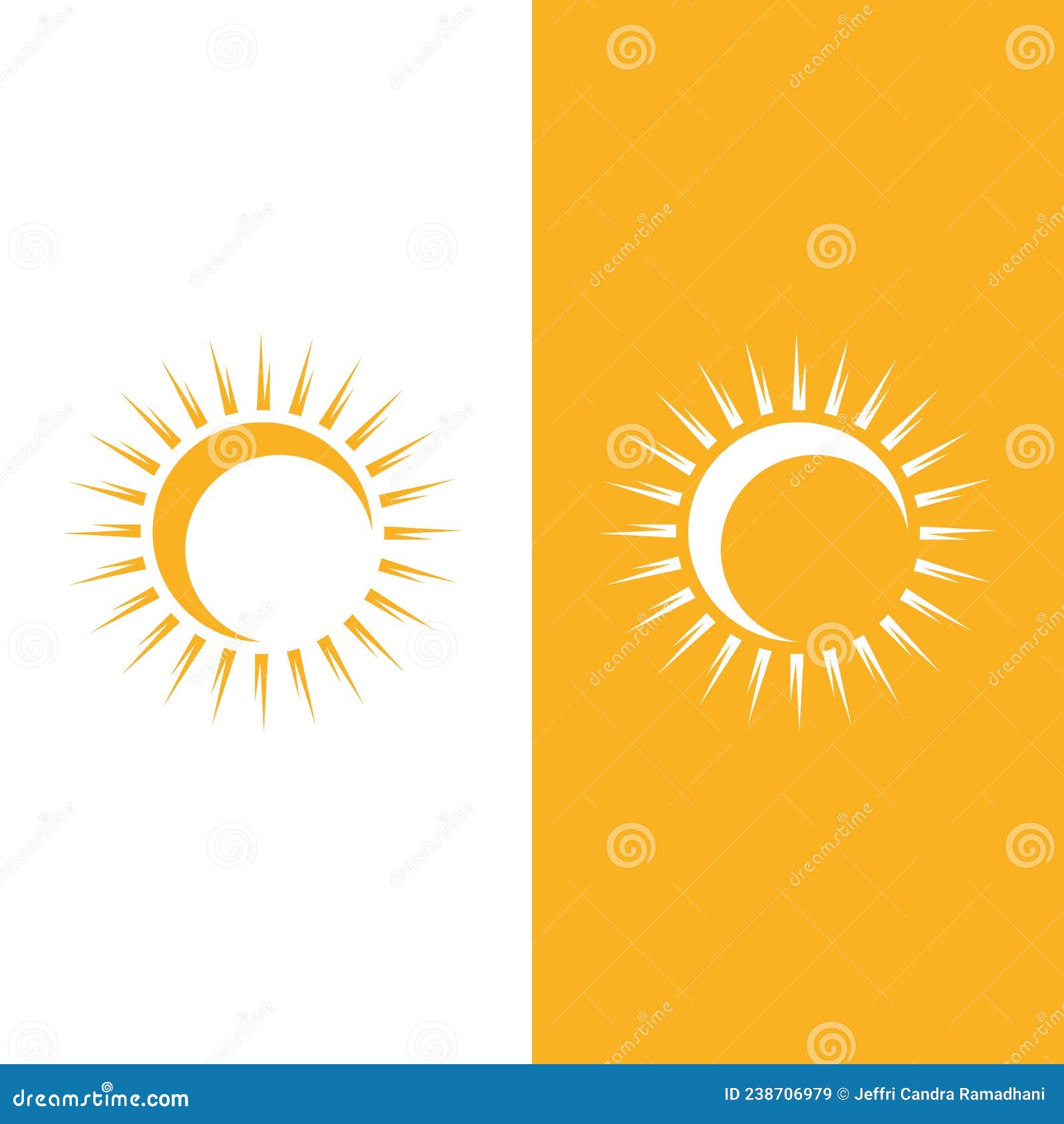 Sun Vector Illustration Icon Logo Stock Vector - Illustration of shine ...