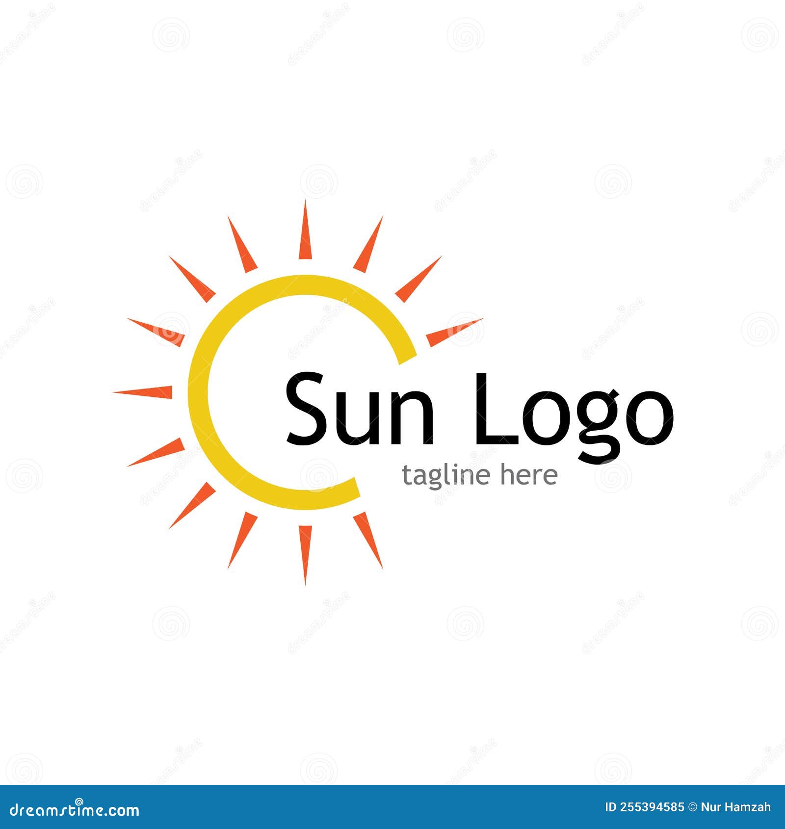 Sun Vector Illustration Icon Stock Vector - Illustration of horizon ...