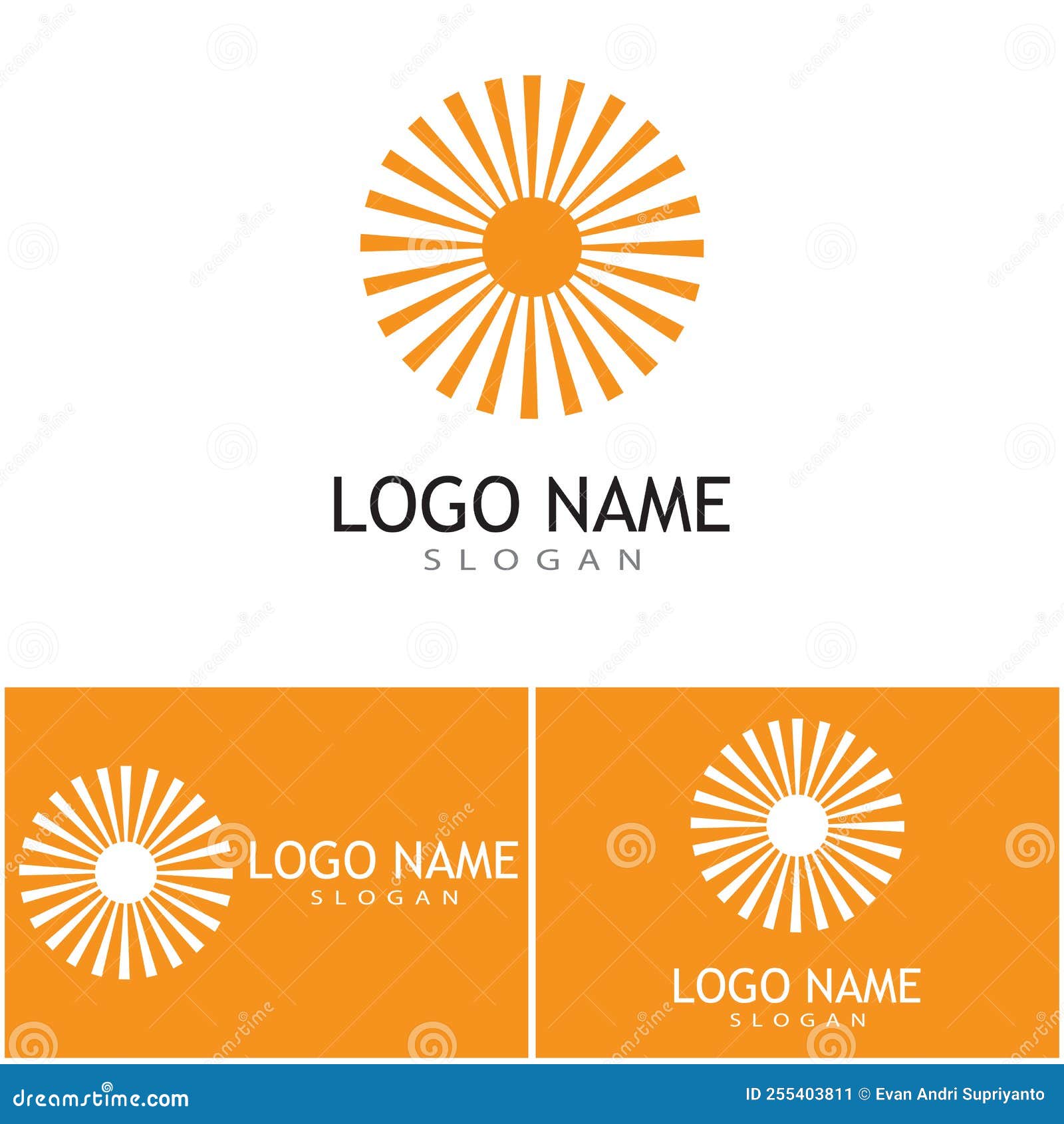 Sun Vector Illustration Icon Logo Template Design Stock Vector - Illustration of horizon ...