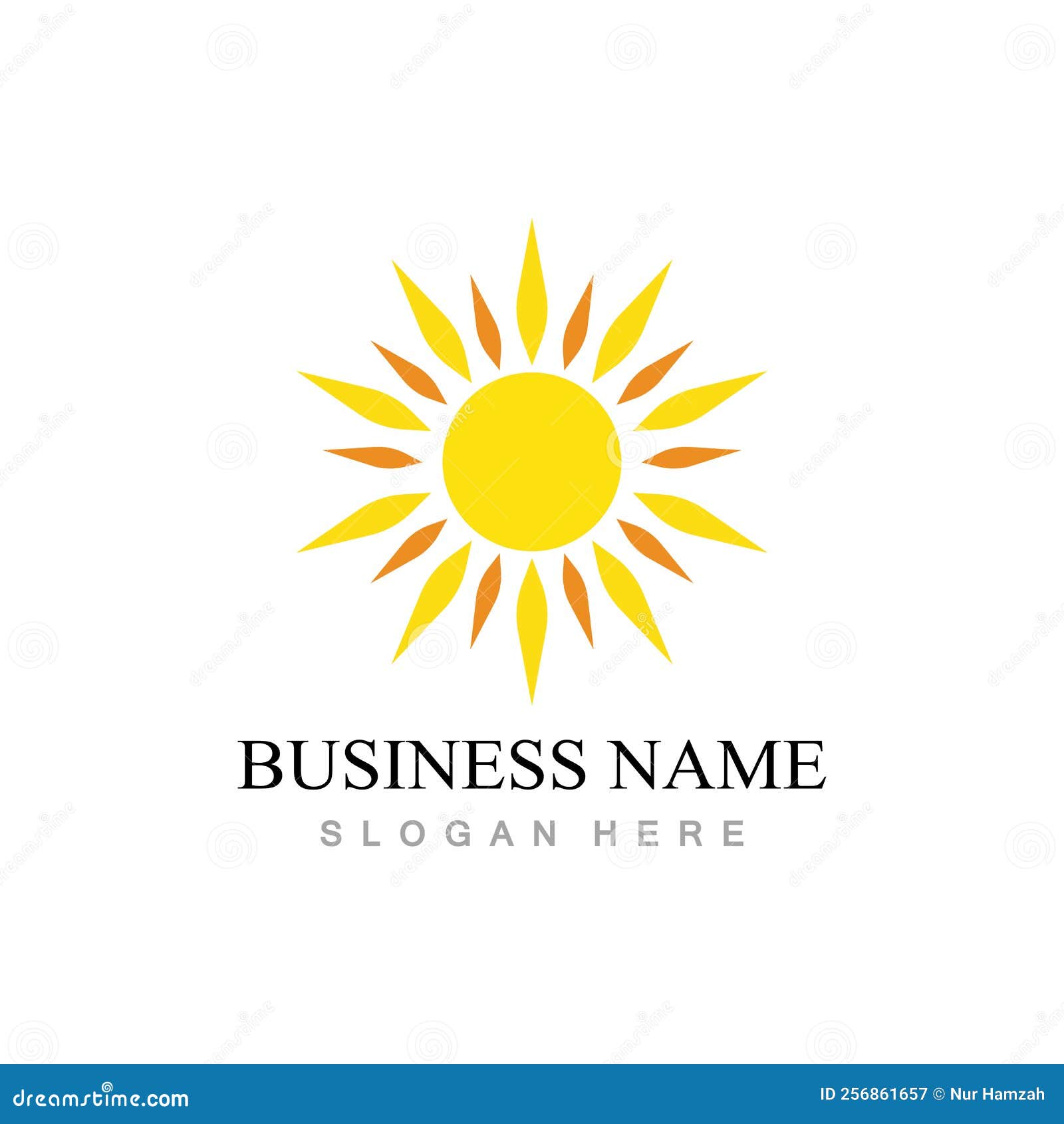 Sun Vector Illustration Icon Stock Vector - Illustration of rise, wave ...