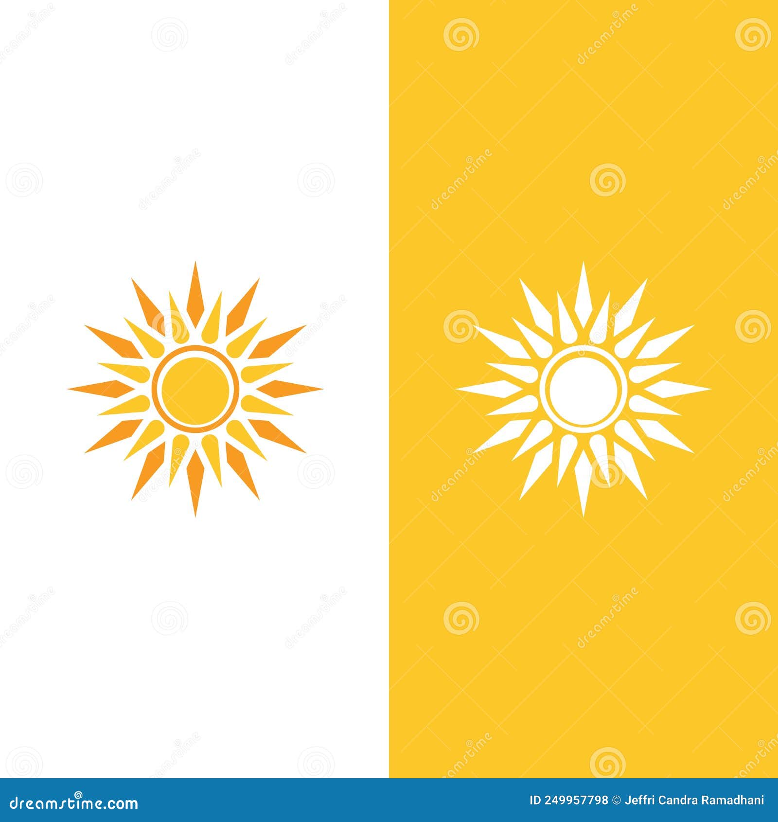 Sun Vector Illustration Icon Stock Vector - Illustration of summer ...