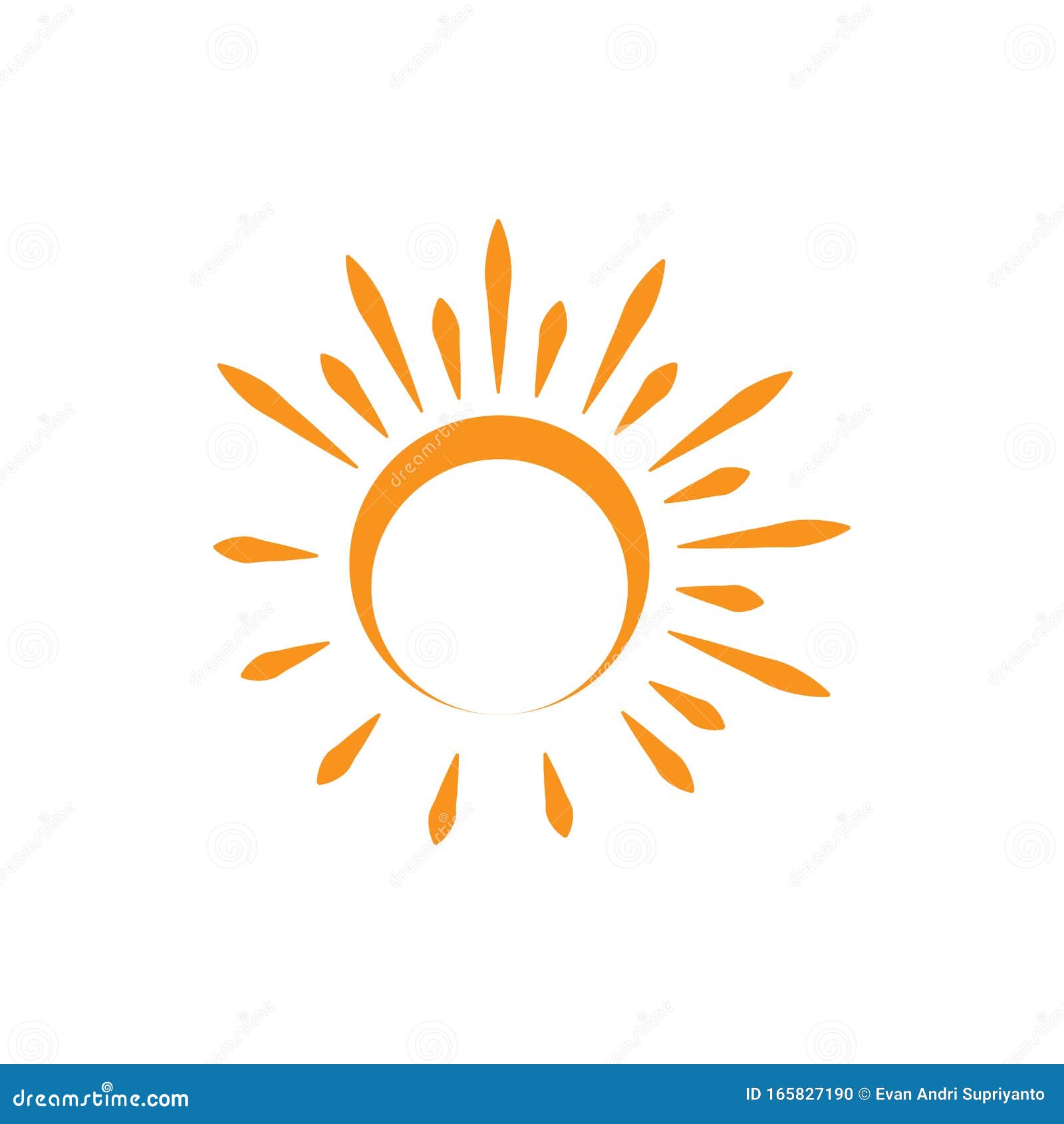 Sun Vector Illustration Icon Stock Vector - Illustration of sunlight ...