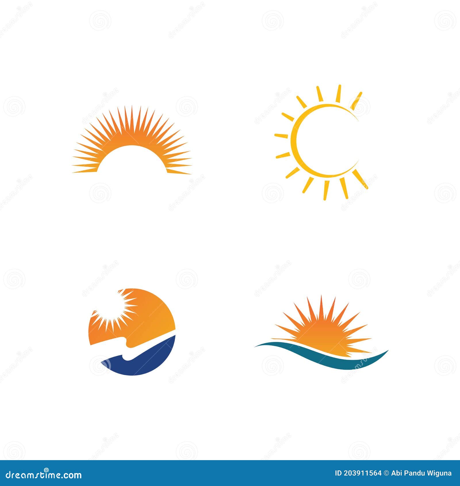 Sun Vector Illustration Icon Stock Vector - Illustration of isolated ...