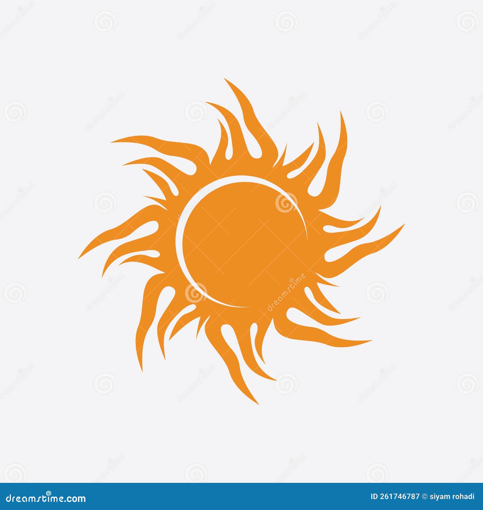 Sun Vector Illustration Icon Stock Vector - Illustration of horizon ...