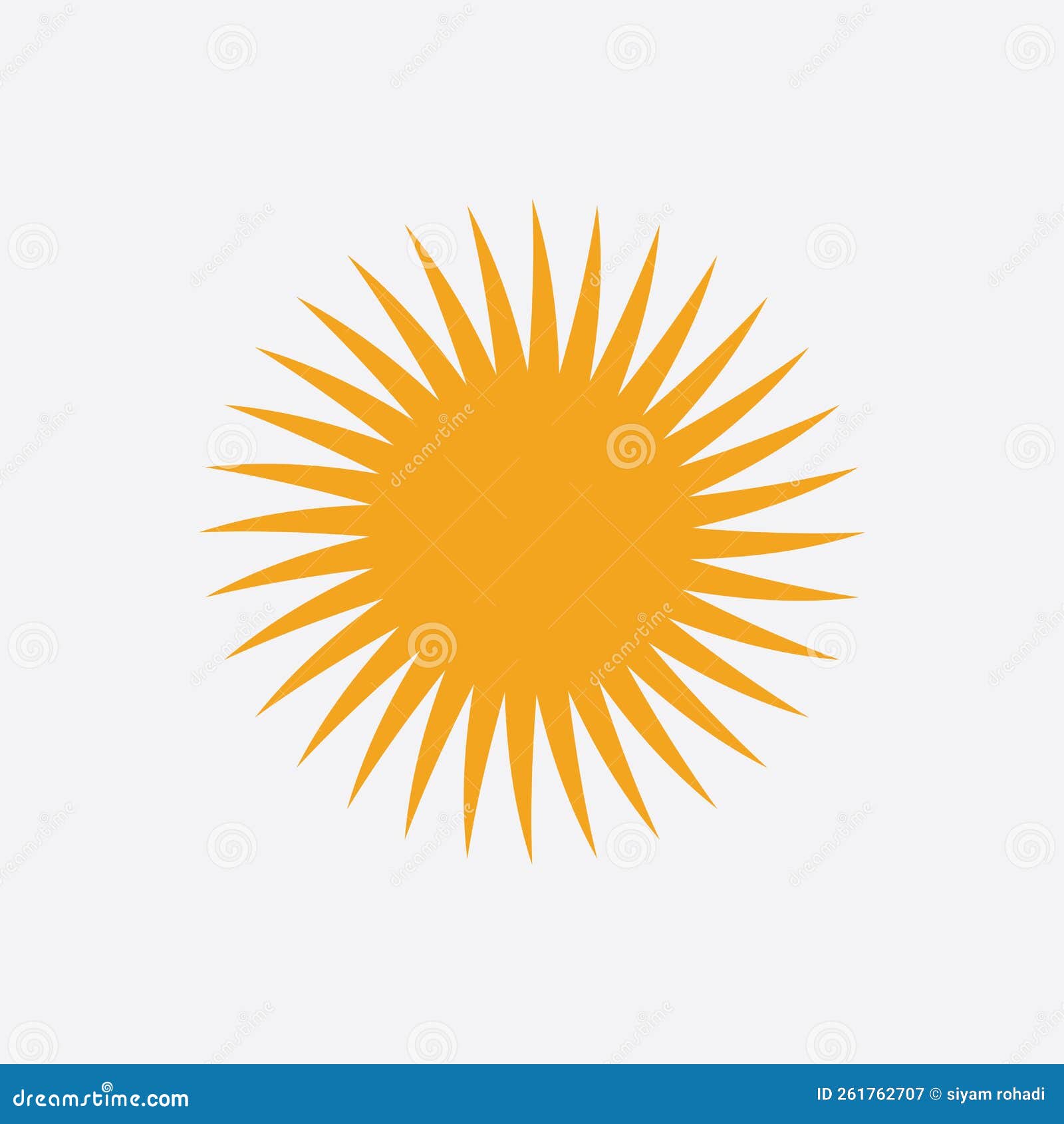 Sun Vector Illustration Icon Stock Vector - Illustration of beach ...