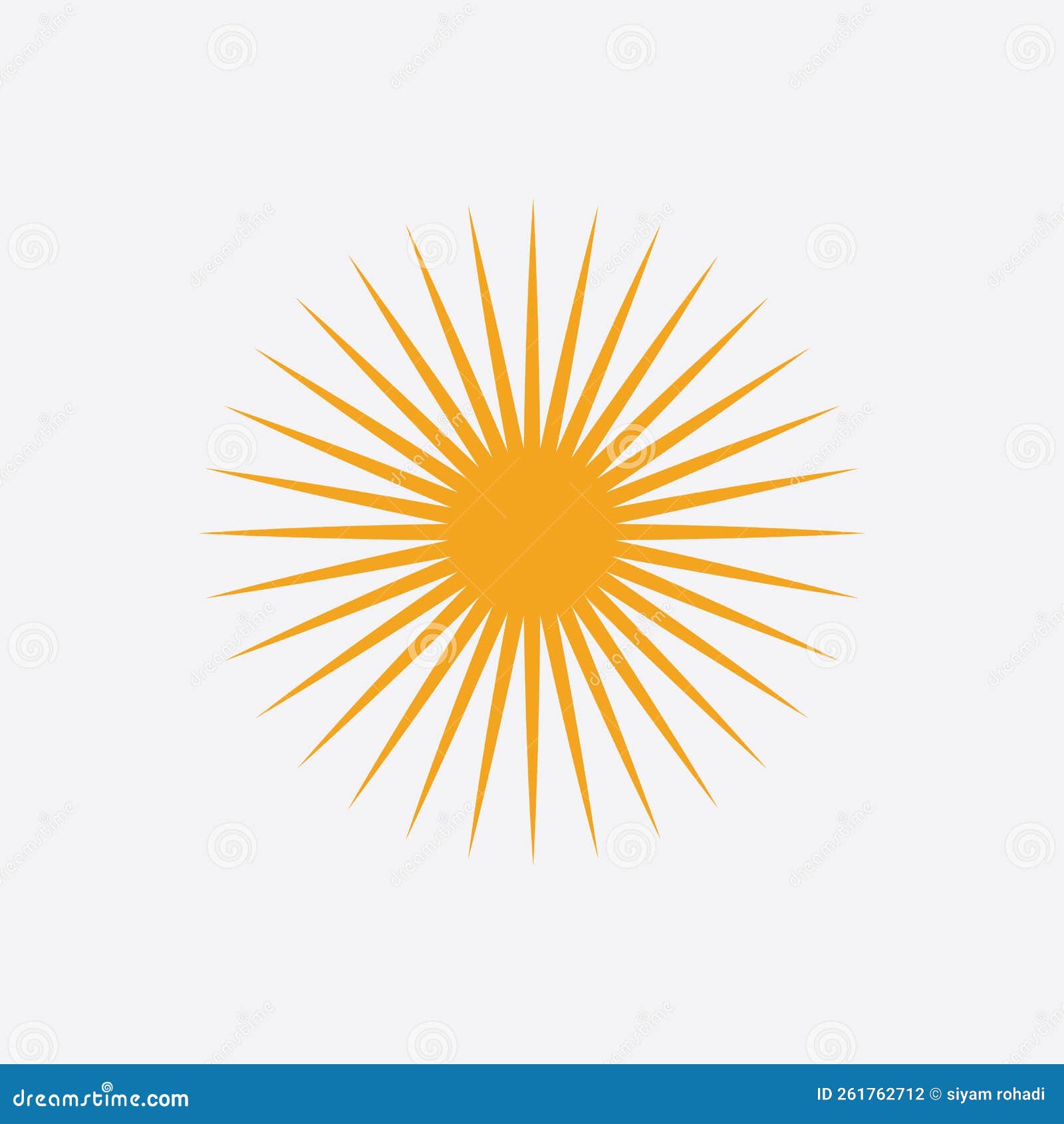 Sun Vector Illustration Icon Stock Vector - Illustration of stream ...